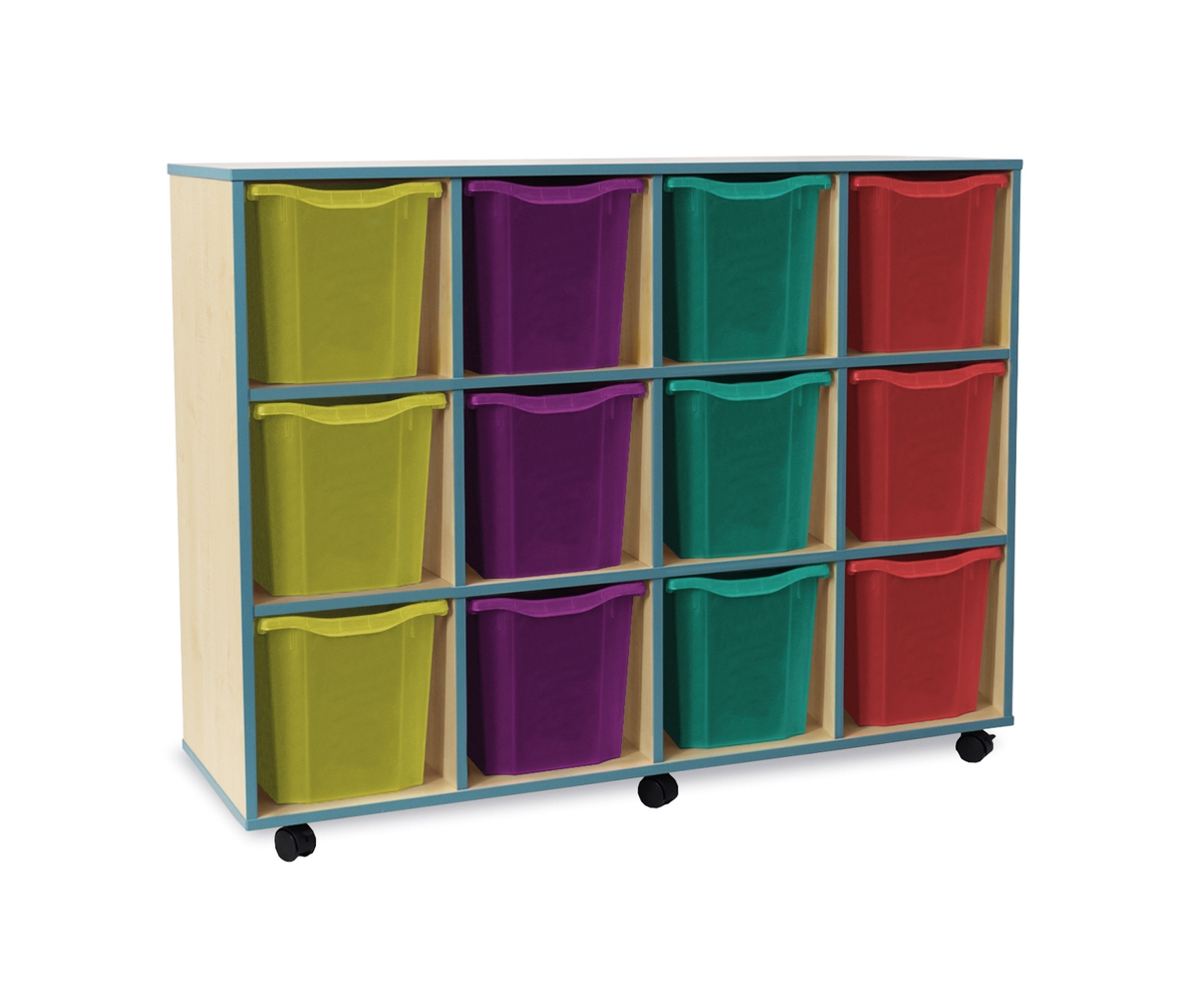 Jewel Tray Storage Unit with 12 Jumbo Trays - Assorted | CP052303AB ...