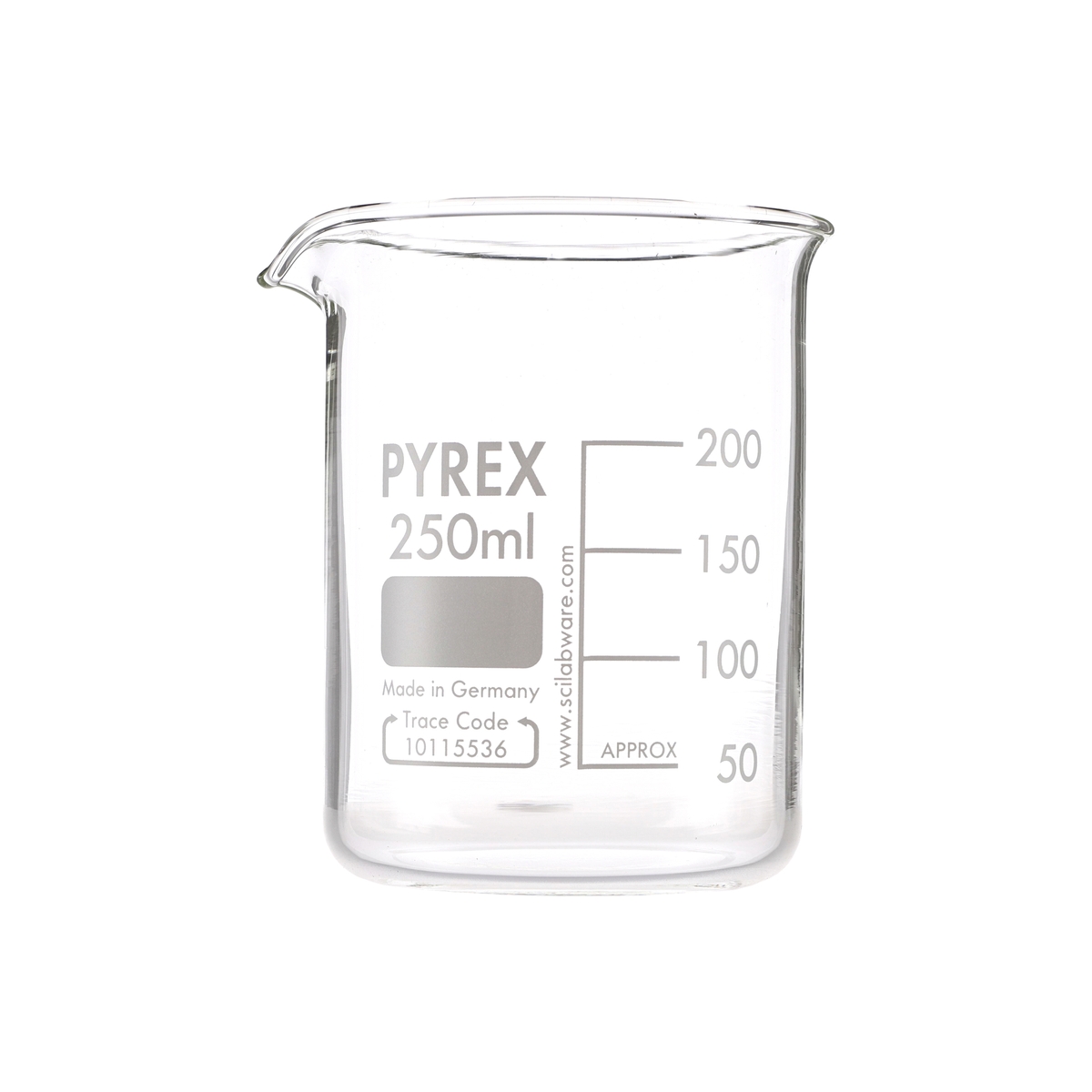 Pyrex® Glass Beaker, Squat Form - 250ml - Pack of 10 | PP052967AH ...