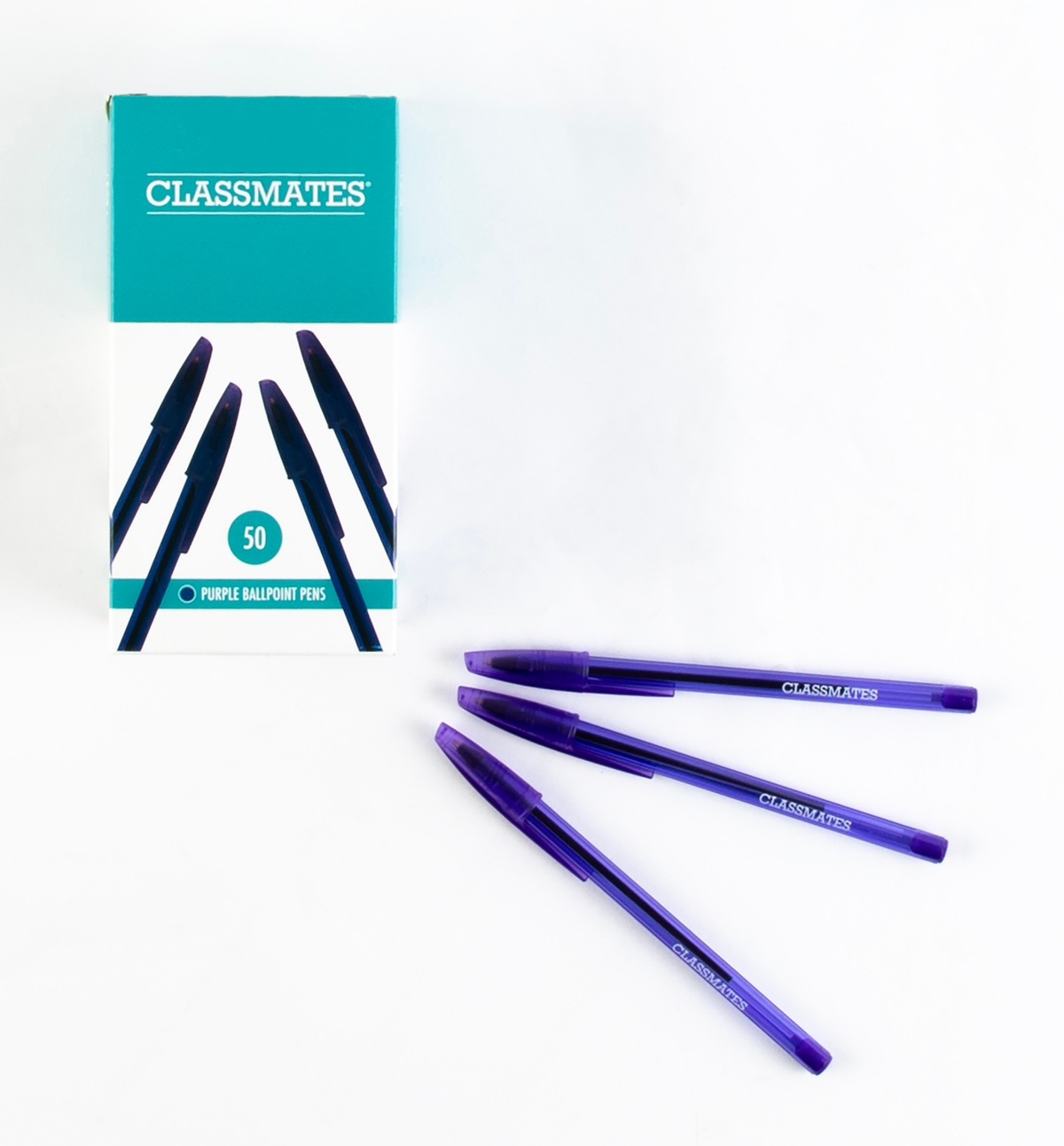 Classmates Ballpoint Pen - Pack of 50 - Purple | CP053409AD | Findel ...