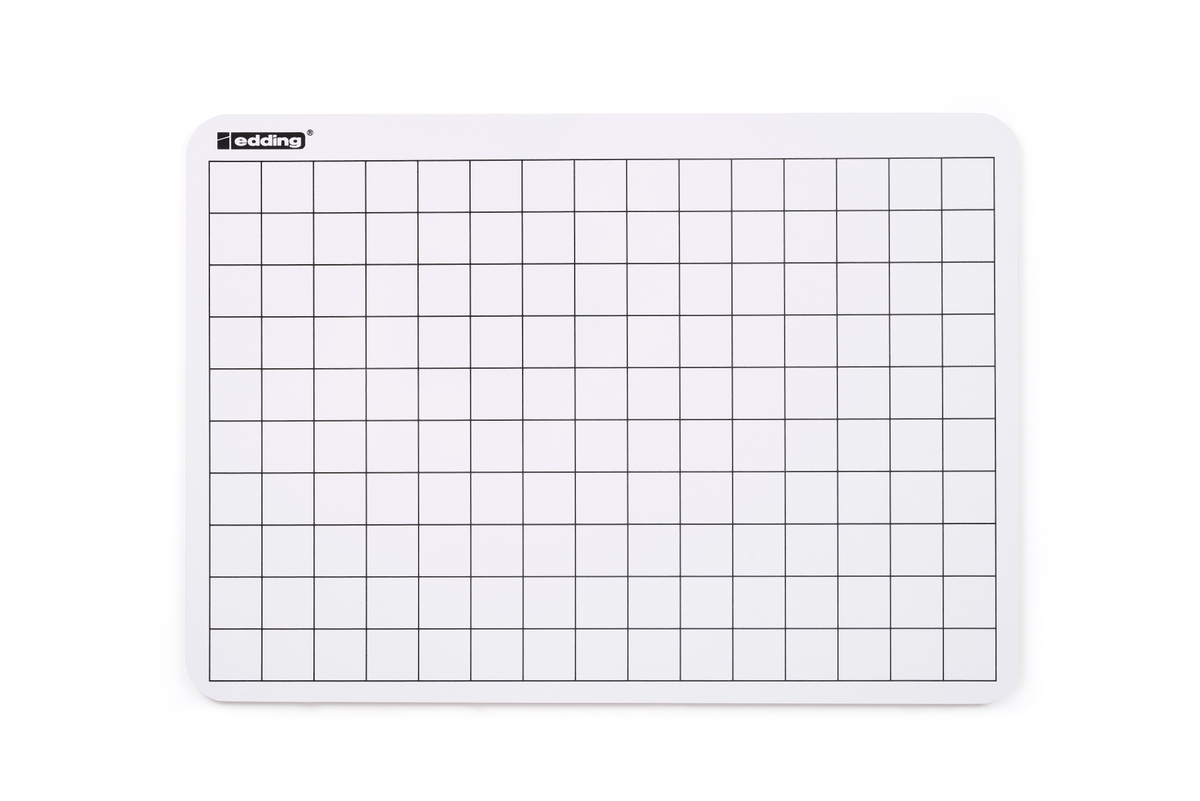 Edding A4 Rigid Whiteboards Class Pack of 40 - Gridded | HP053450AC | Hope