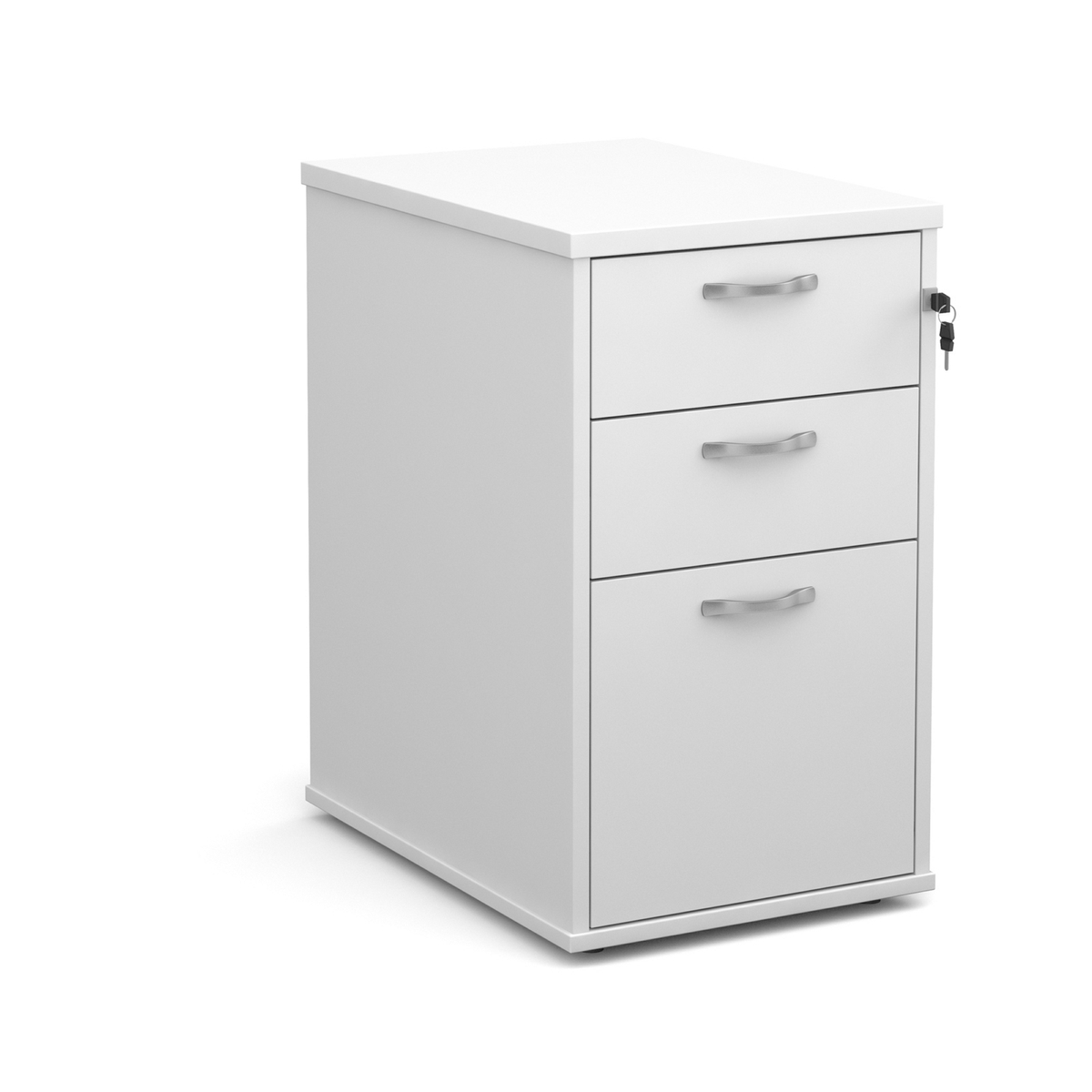 Desk High 3 Drawer Pedestal - White - 800mm | CP053846CA | Findel ...