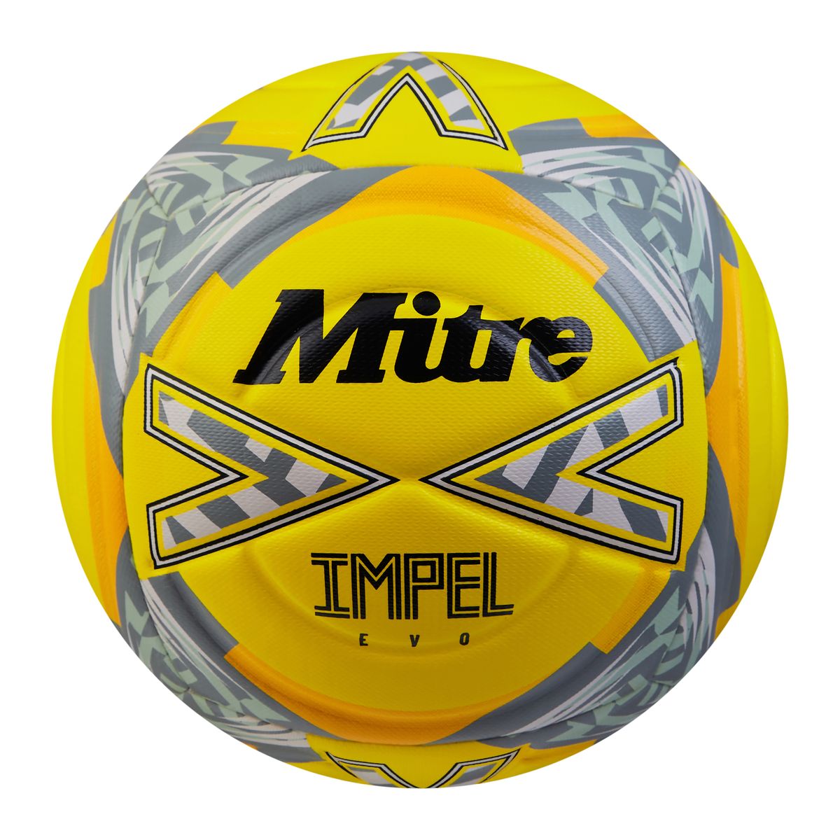 Mitre Impel EVO Football - 4 - Yellow/Black/Grey | CP056263AB | Findel ...
