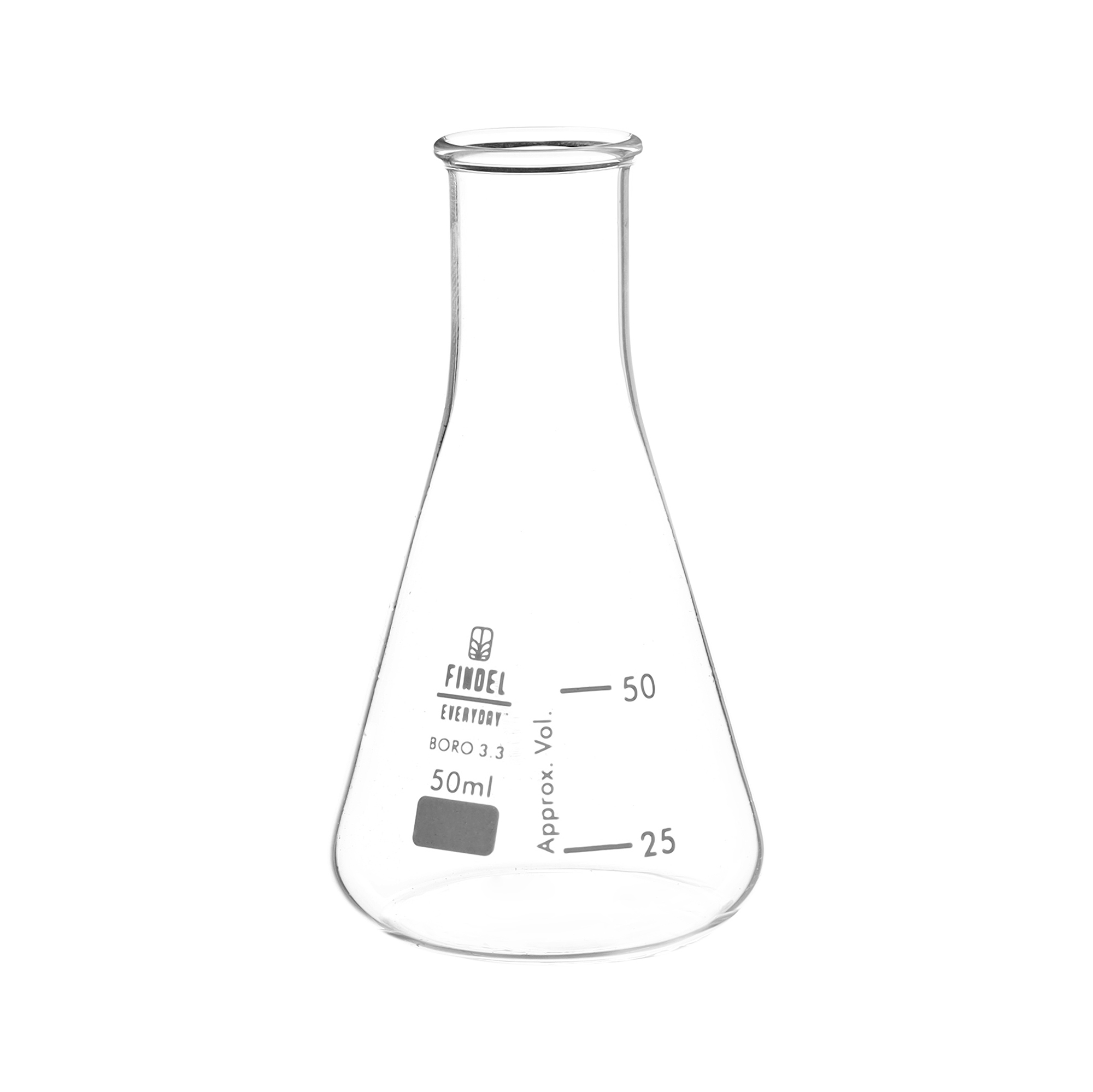 E8R04404 - Findel Everyday Conical Flask with Narrow Neck, 50ml - Pack ...