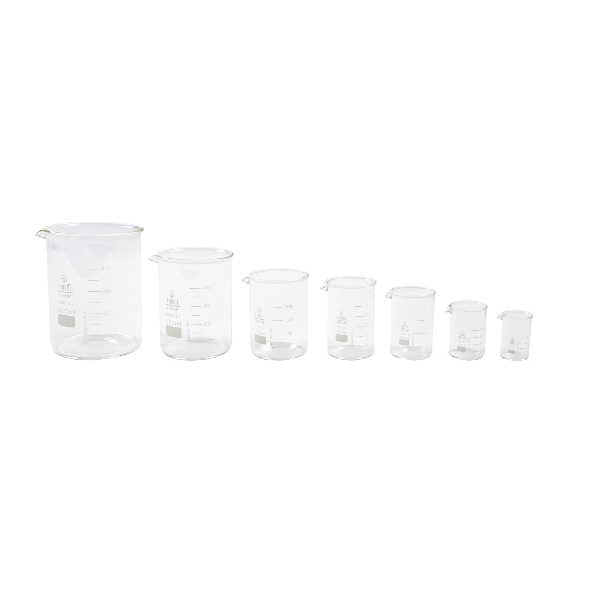FE056519 - Findel Everyday Glass Beakers - Squat Form | GLS