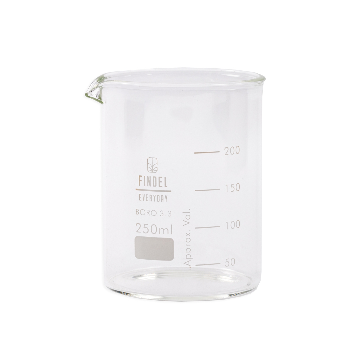 Findel Everyday Glass Beakers, Squat Form - 250ml - Pack of 12 ...