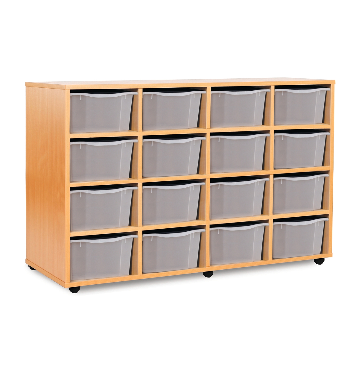 Classmates 16 Double Tray Unit - Clear - Beech | HP057320CA | Hope