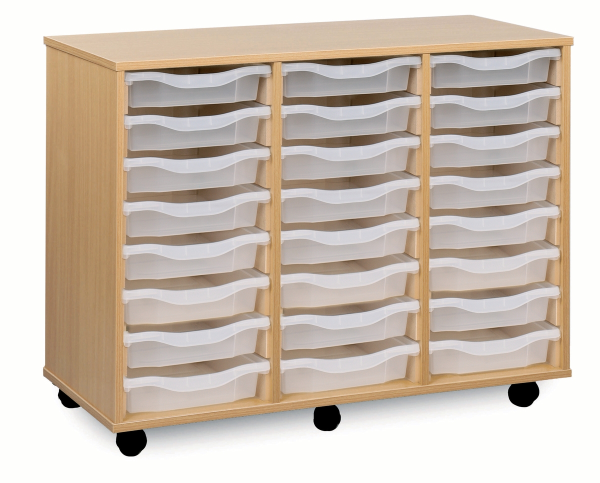 Classmates 24 Single Tray Unit - Vertical - Clear - Beech | HP057334CA ...
