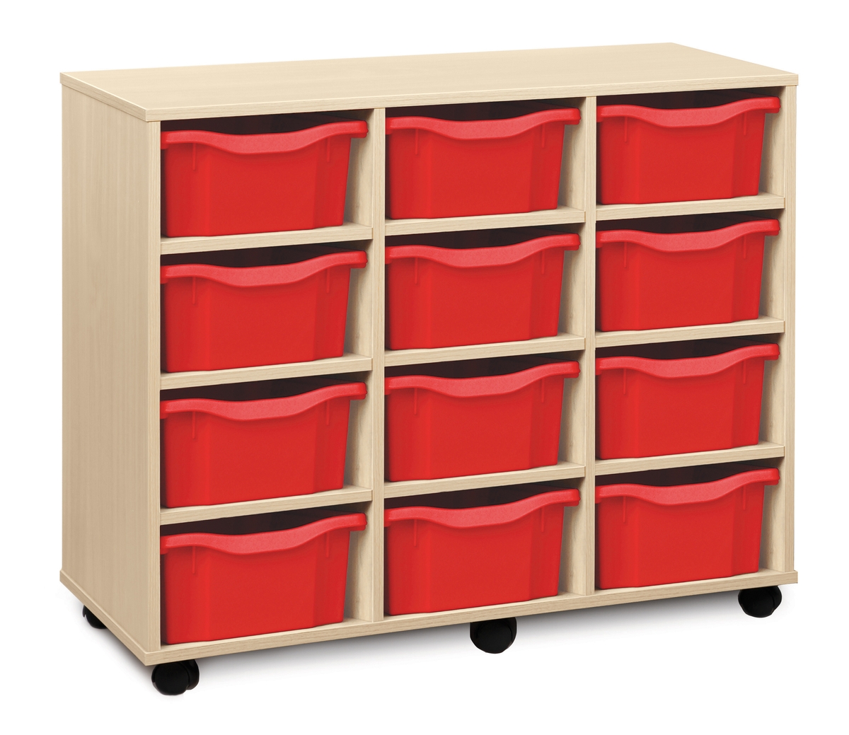 Classmates 12 Double Tray Unit - Red - Maple | HP057370EB | Hope