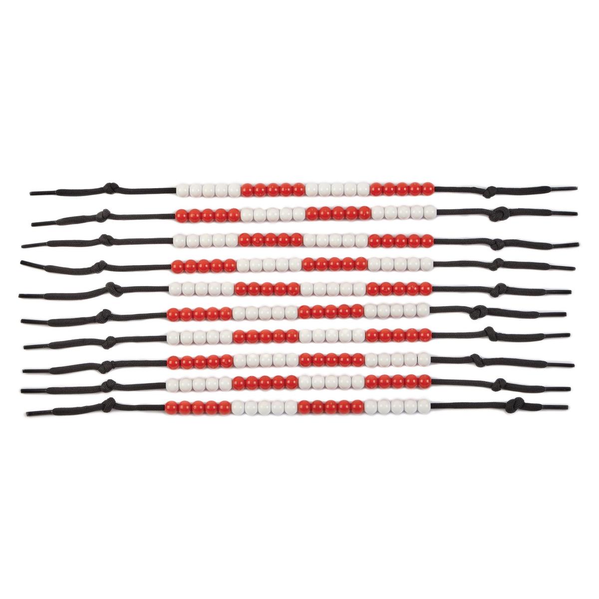 edx education 20 Bead Maths String - Pack of 10 | AP057444 | AtoZ Supplies
