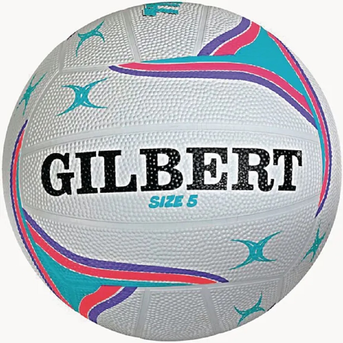 Gilbert APT Training Netball - Purple/White - Size 5 - Pack of 5 ...