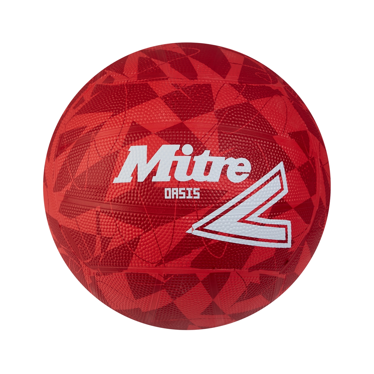 Mitre Oasis Training Netball - Red/White- 4 | CP057936AB | Findel ...