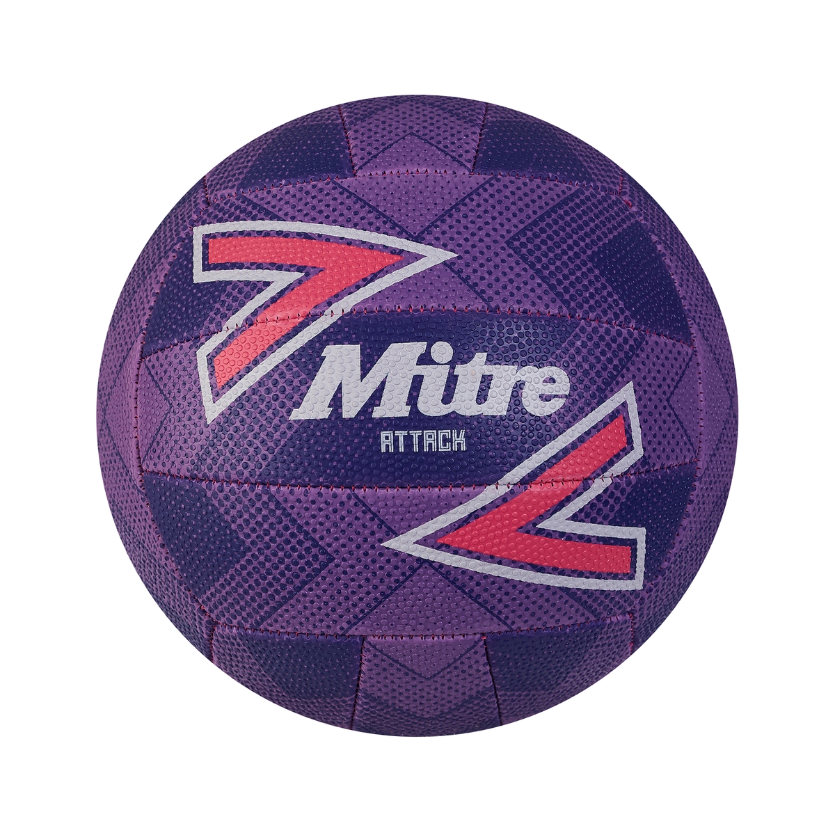 Mitre Attack Training Netball - Purple/Pink/White - Size 4 | DP057940AA ...