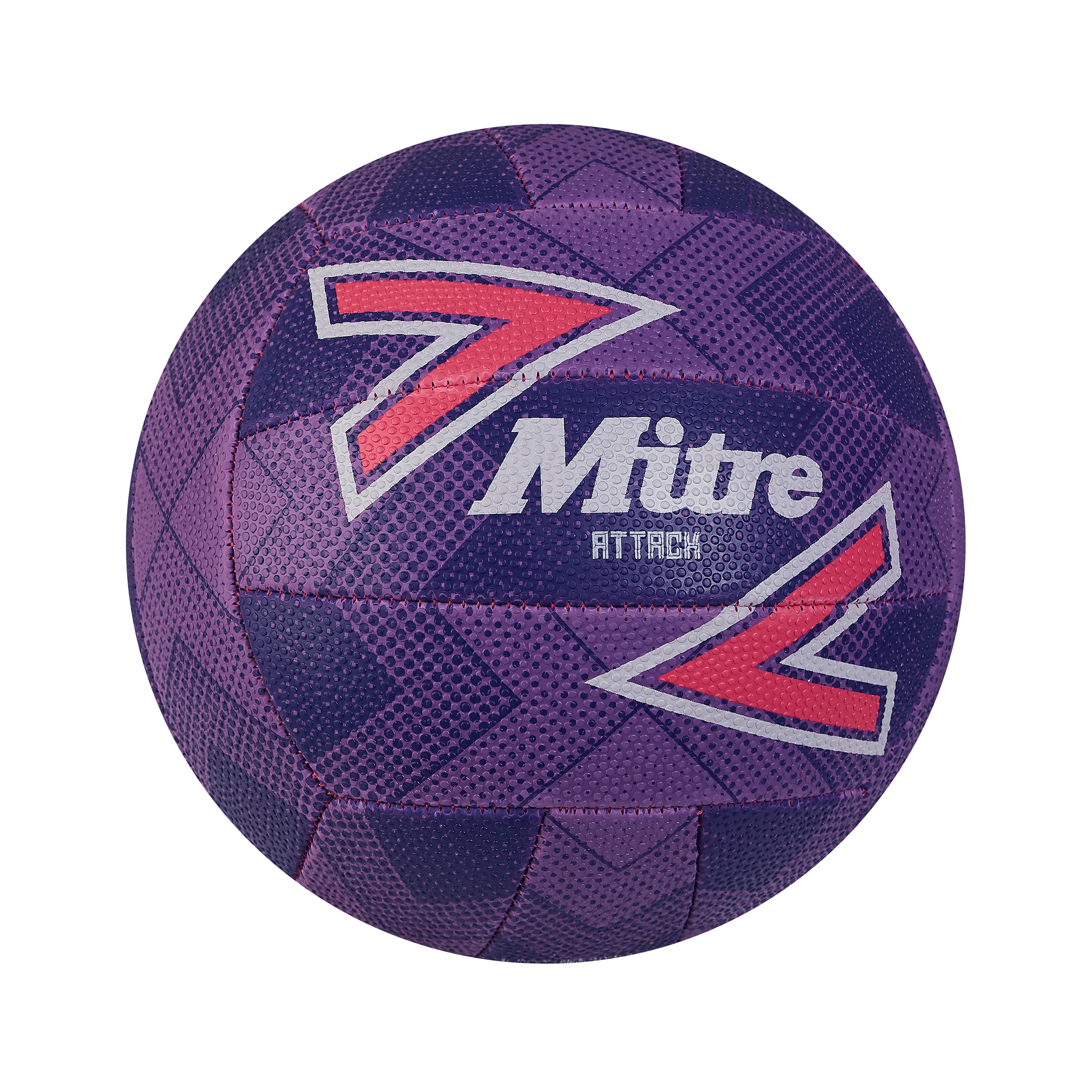 FE057940 - Mitre Attack Training Netball - Purple/Pink/White | Davies ...