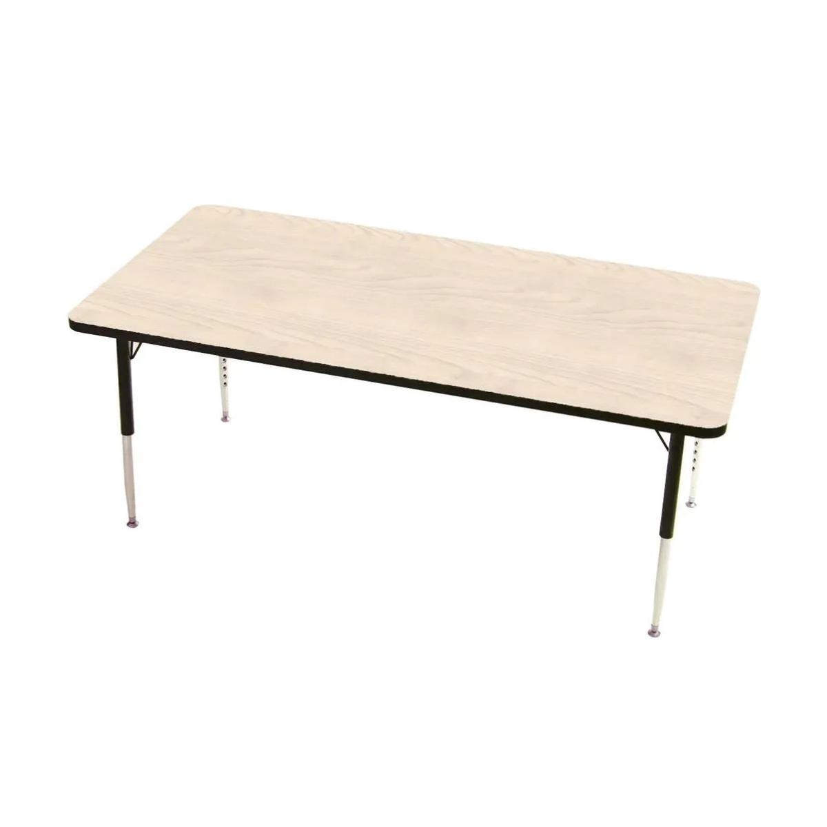 Tuf Top Height Adjustable Rectangular Table - Maple | HP058346AA | Hope