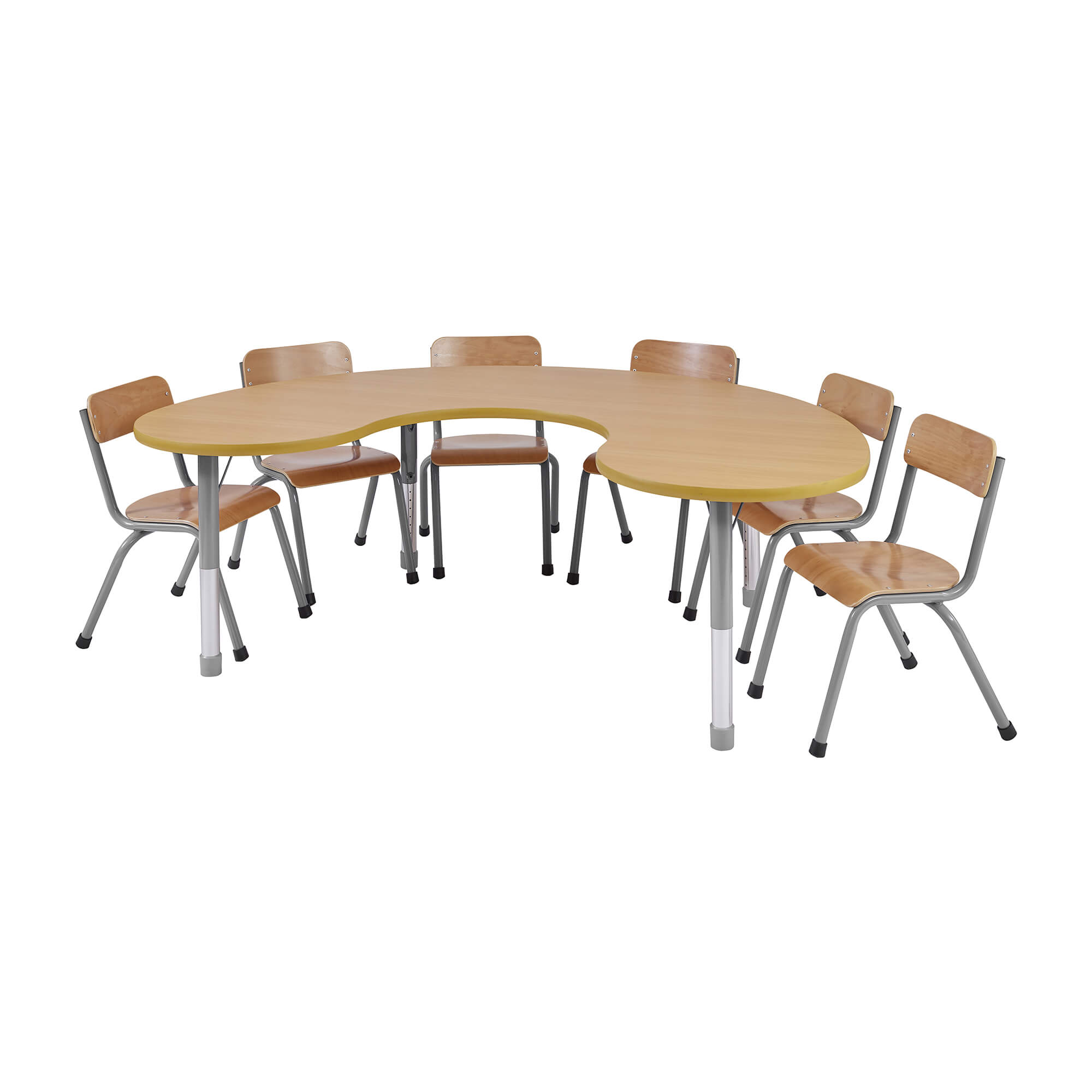 HP058474AB - Milan Group Height Adjustable Table - 6 Seater | Findel