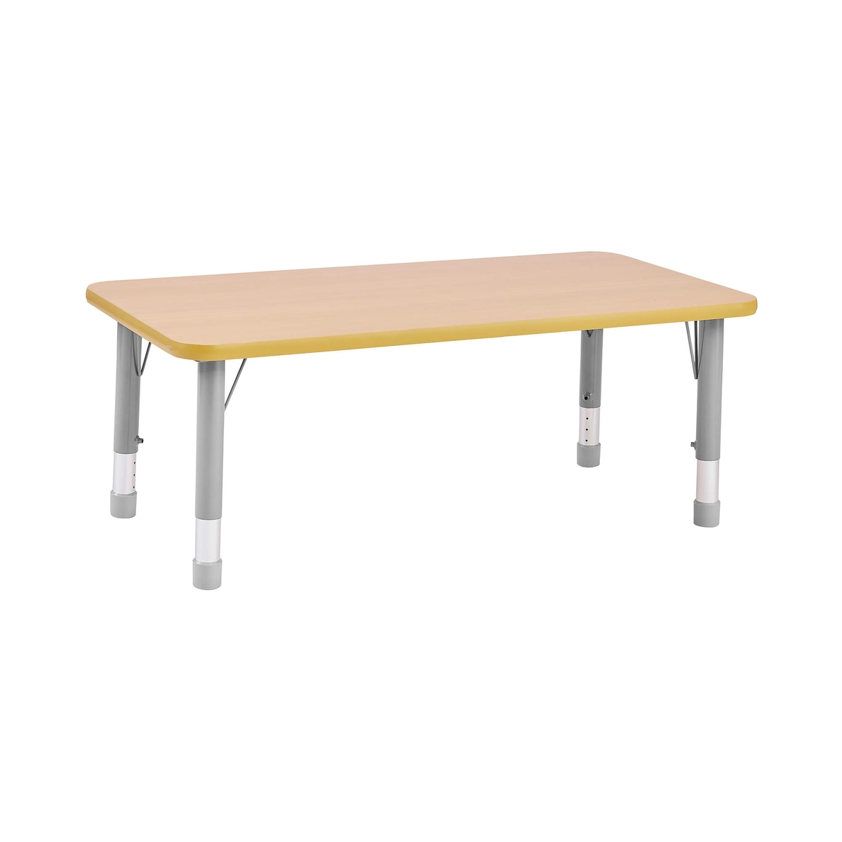 Milan Rectangular Height Adjustable Table - 8 Seater - Grey ...
