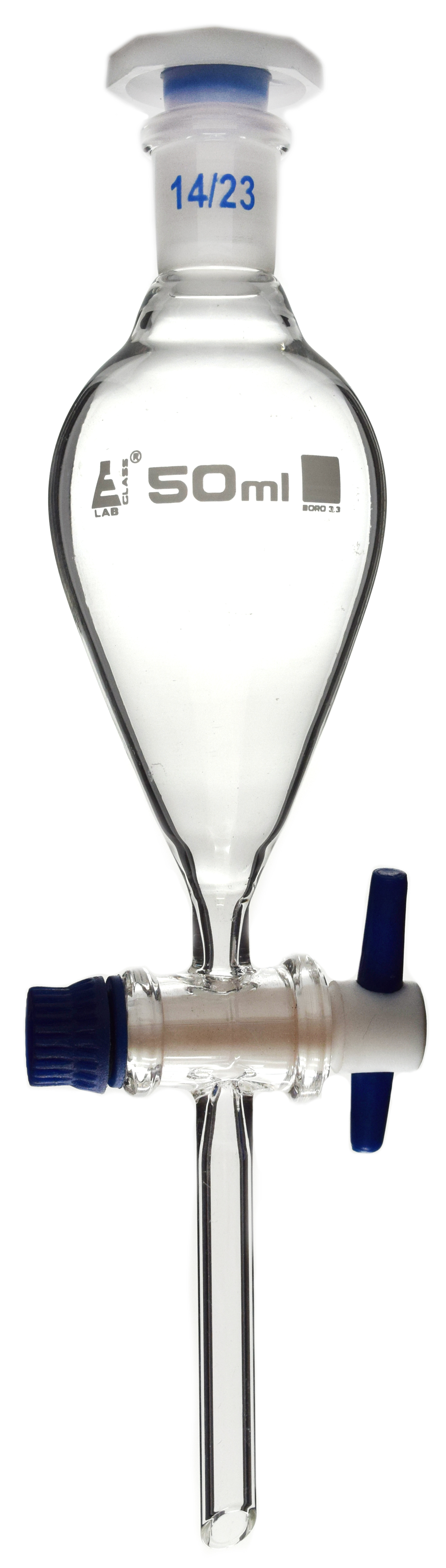 HP058552AC - Glass Separating Funnel - Conical Shaped with Stopper ...