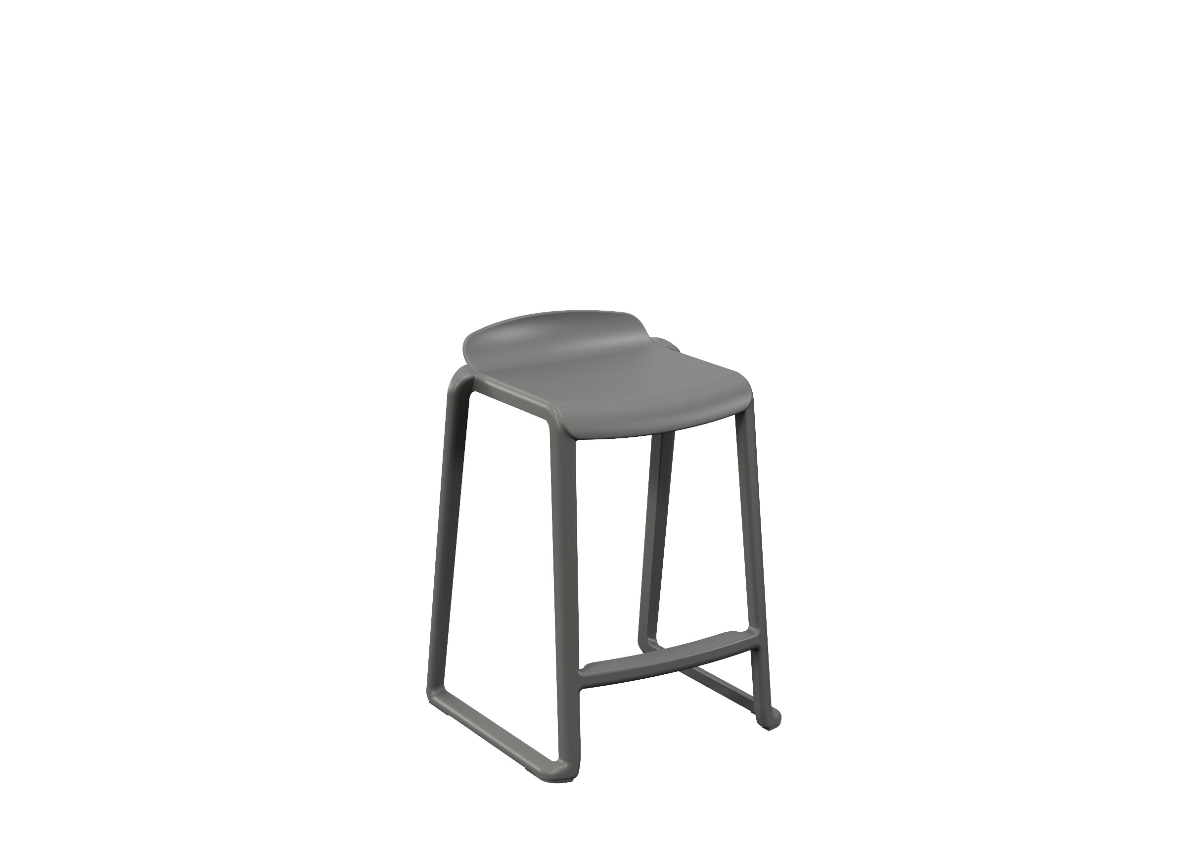 Postura+ One Piece Stool - Iron Grey - 610mm | EP058703AC | Spa4Schools