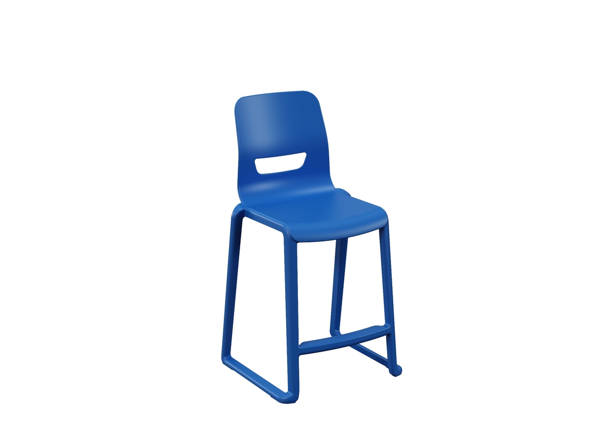 Postura+ One Piece High Back Stool - Ink Blue - 11-14 years ...