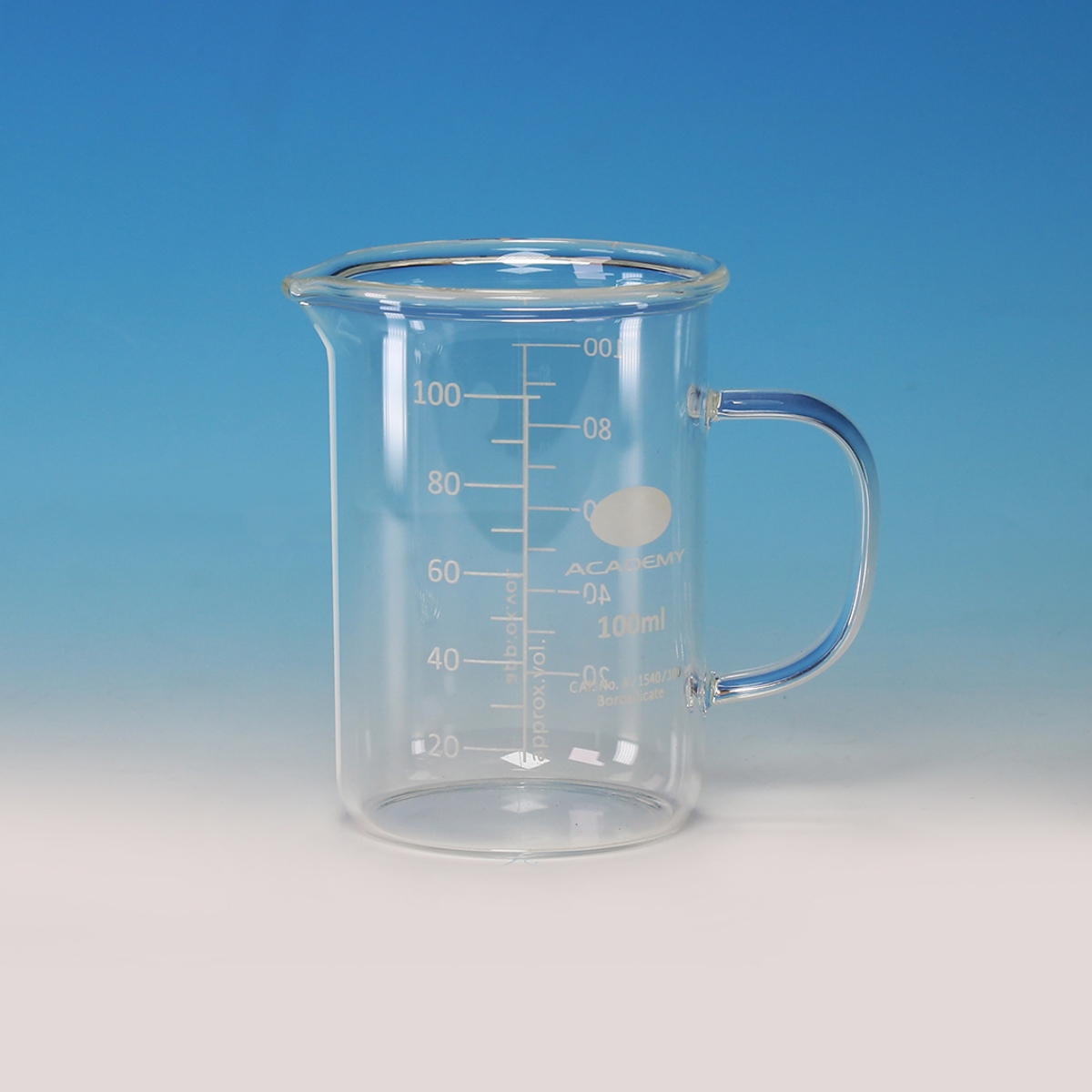 Academy Low Form Beaker with Handle - 3.3. Borosilicate - 100ml - Pack ...