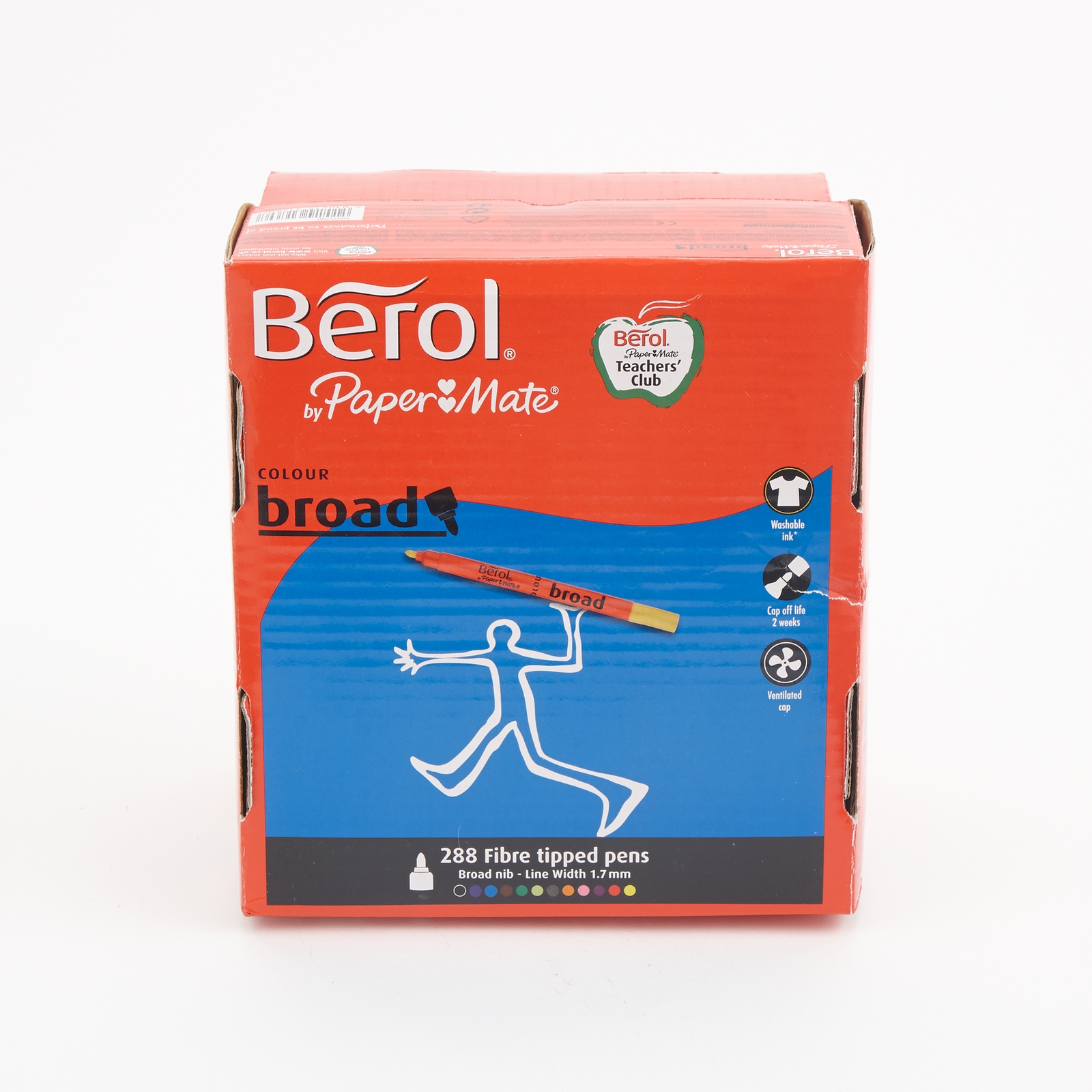 Berol Colour Broad 1.7mm Fibre Tip Pen - Assorted, Pack of 288 | Hope ...