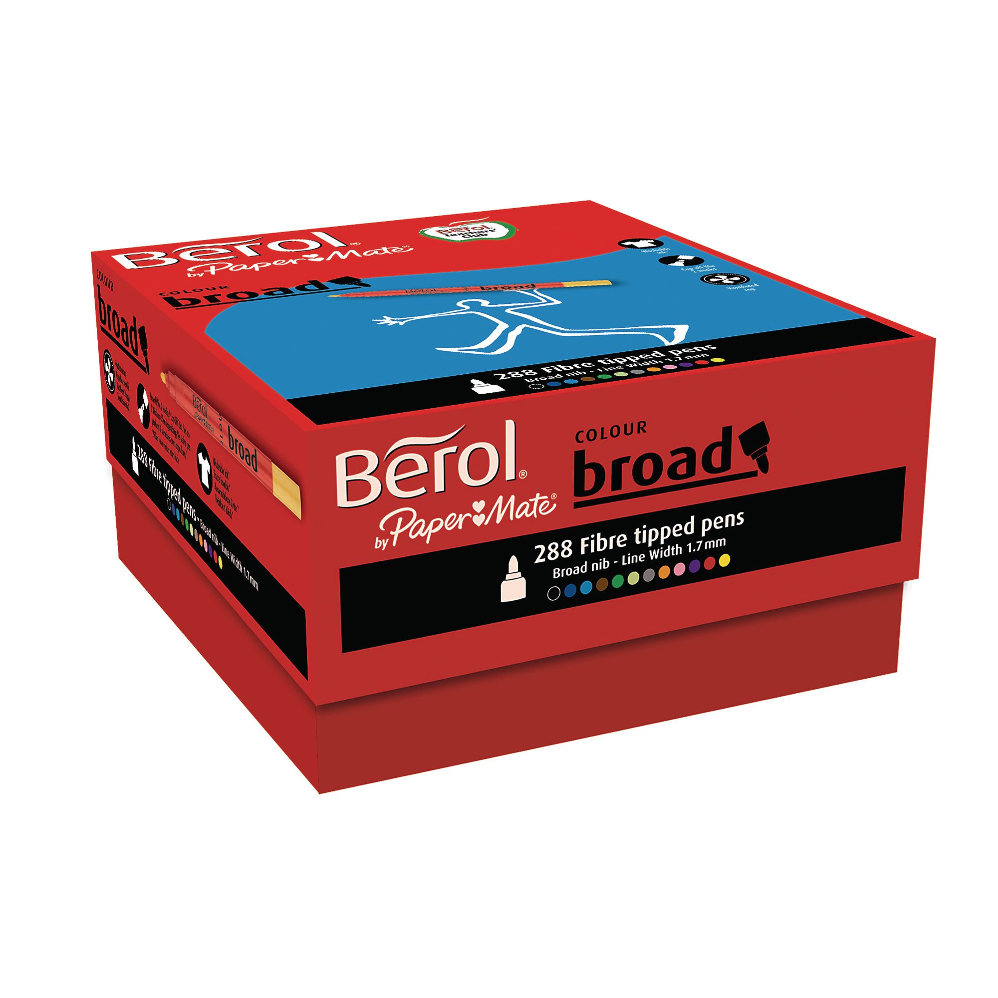 Berol Colour Pens - Broad Assorted - Pack of 288 | GLS Educational Supplies