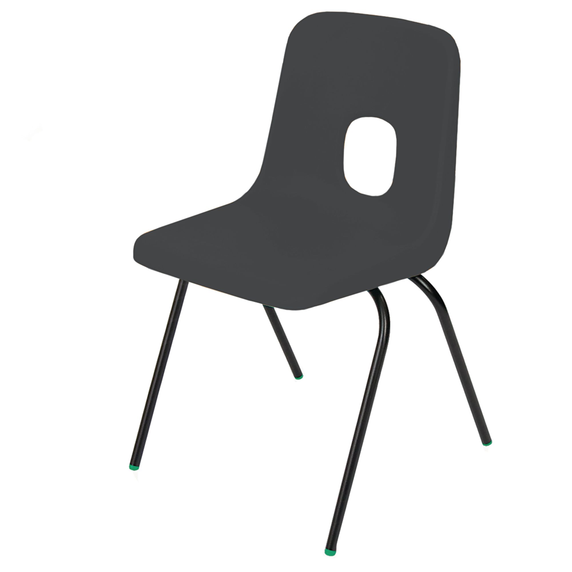 Series E Polypropylene Classroom Chair - Charcoal - 390mm - HE48837204K ...