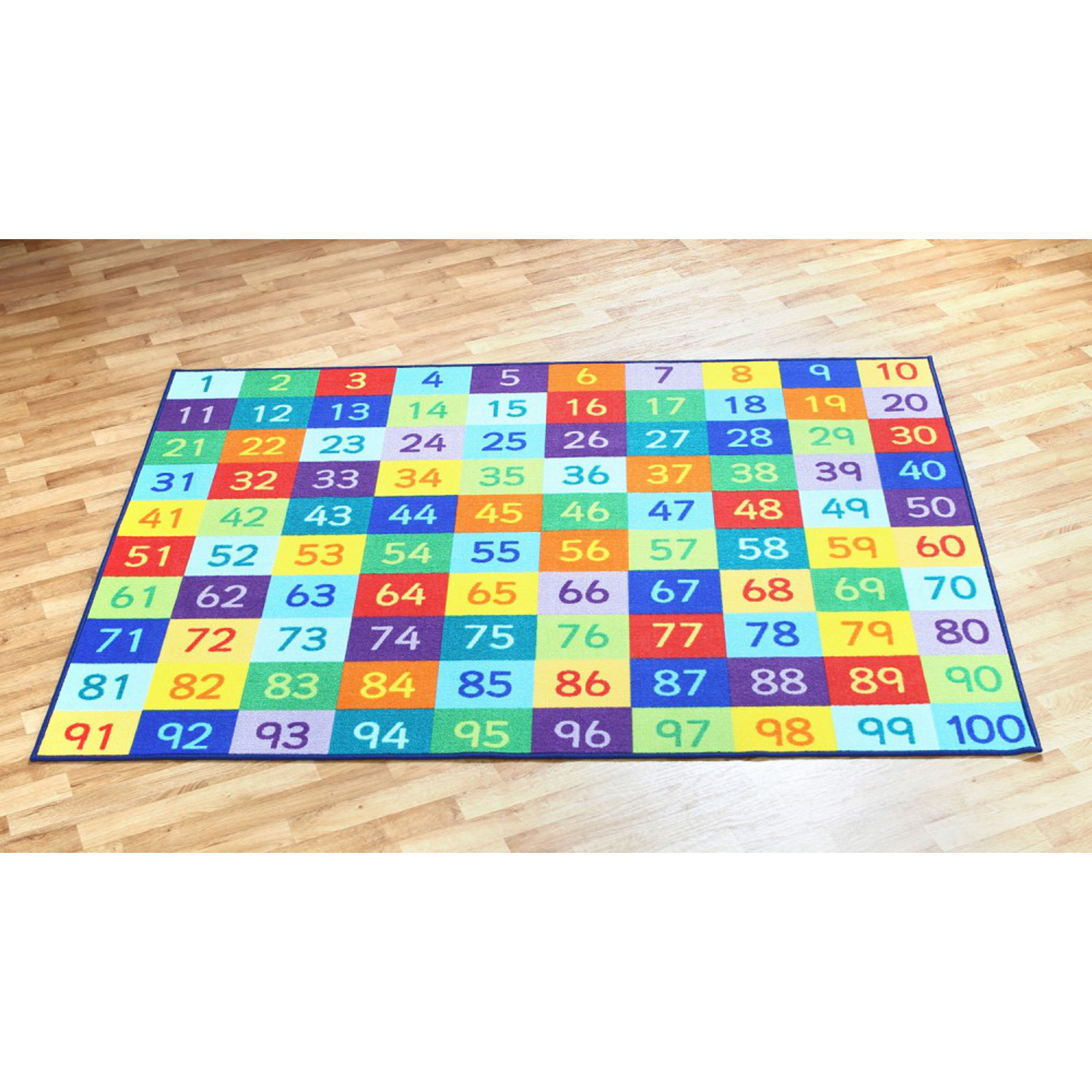 Rainbow 1 to 100 Numbers Mat - G1108945 | GLS Educational Supplies