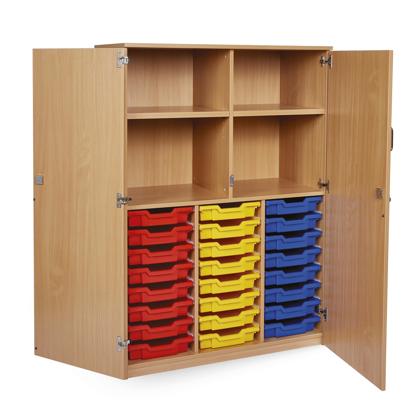 24 Tray Unit with Lockable Doors - Colour