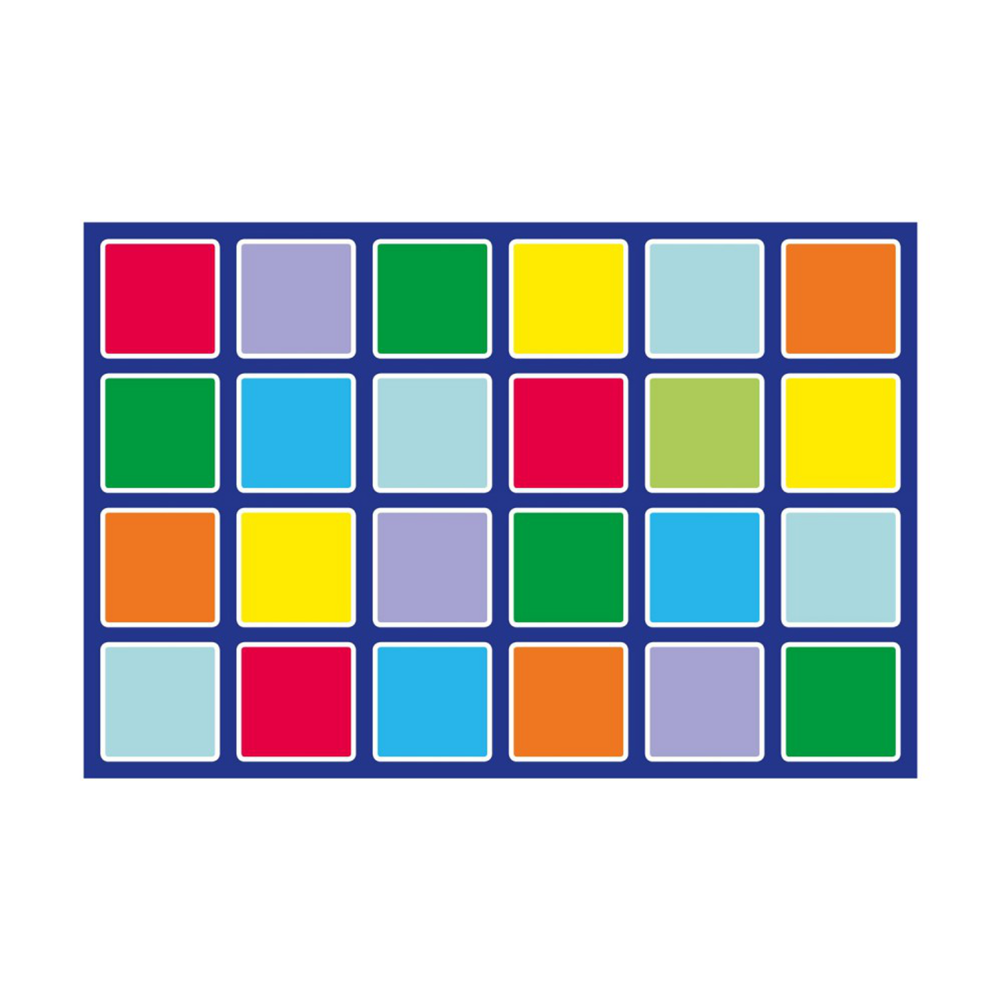 Rainbow Rectangle Placement Carpet - HE1241027 | Hope Education