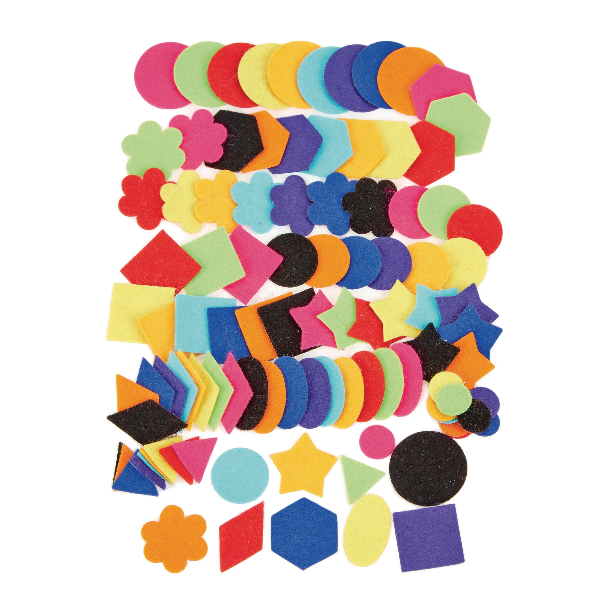 HE1564049 - Self Adhesive Felt Shapes Pack of 100 | Hope Education