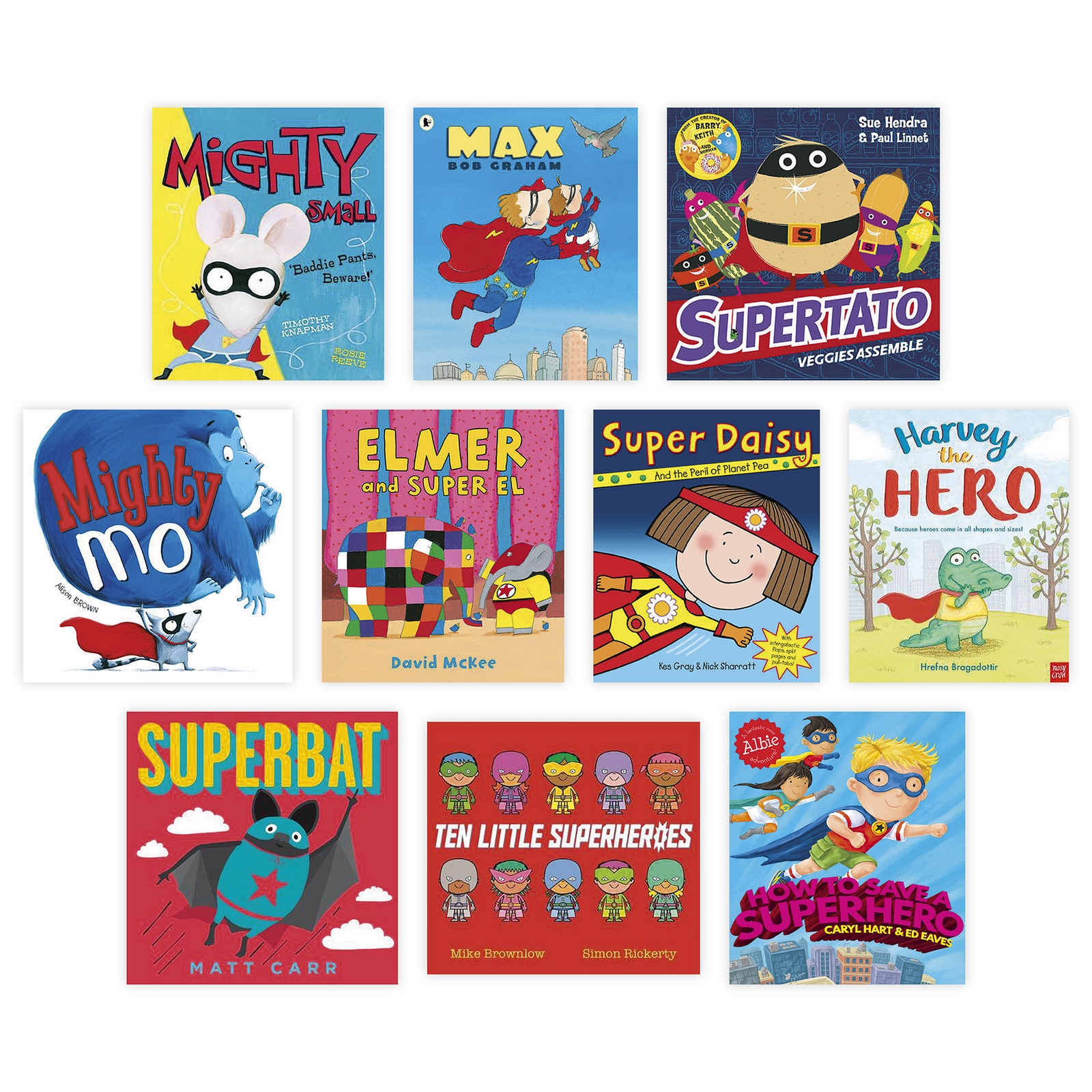 Superheroes Book Pack for KS1-KS2 - Pack of 10 | Hope Education