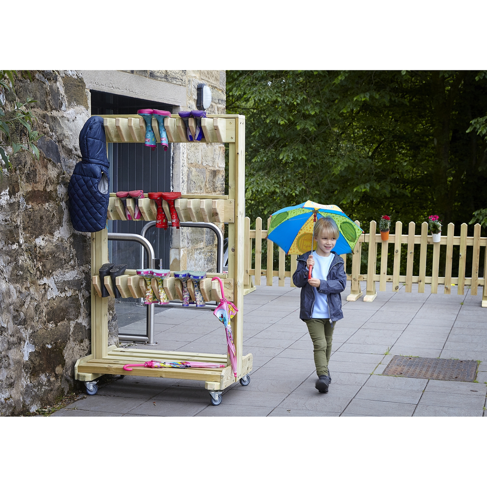 Double-sided Welly Storage