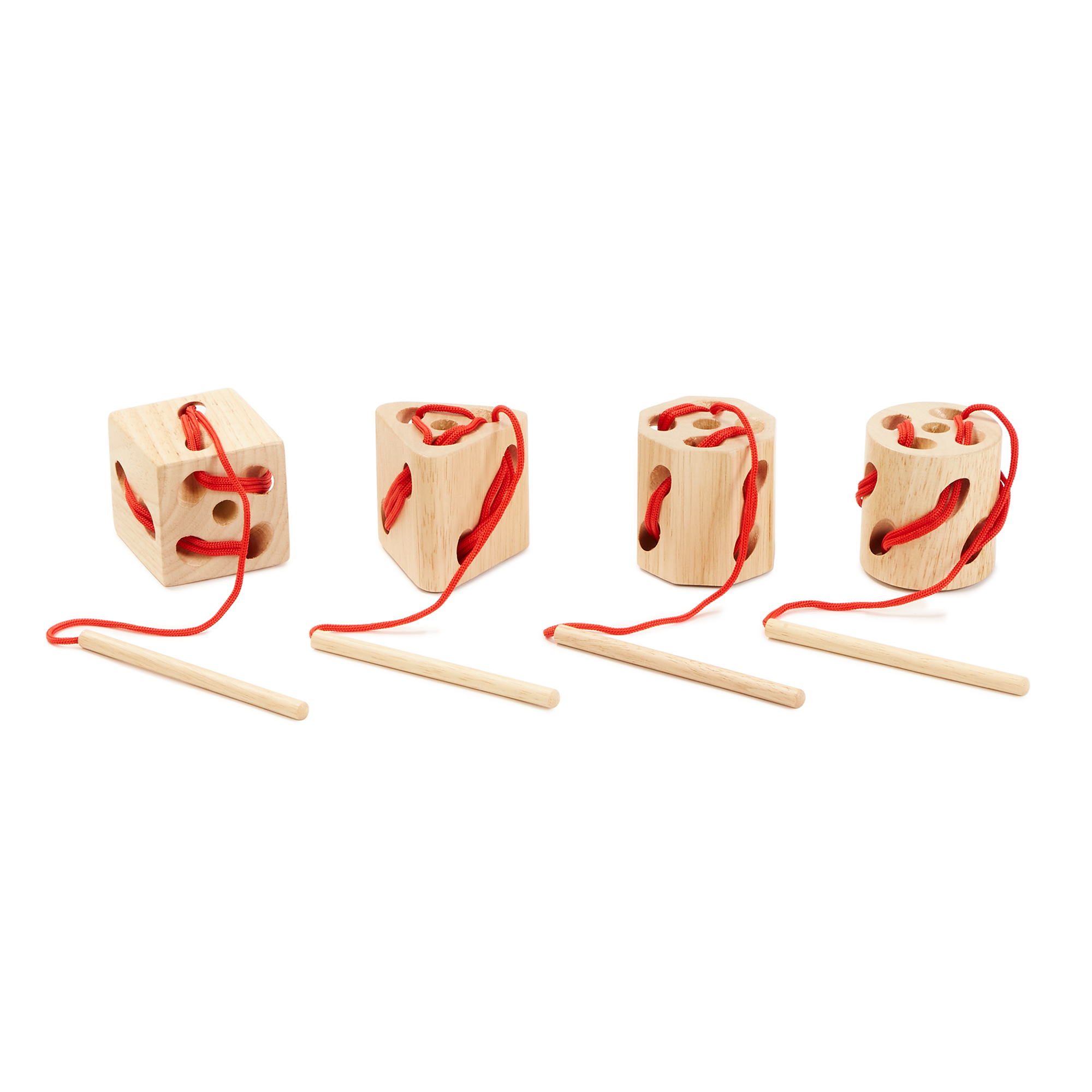 G1864303 - Wooden Lacing Shapes | GLS Educational Supplies