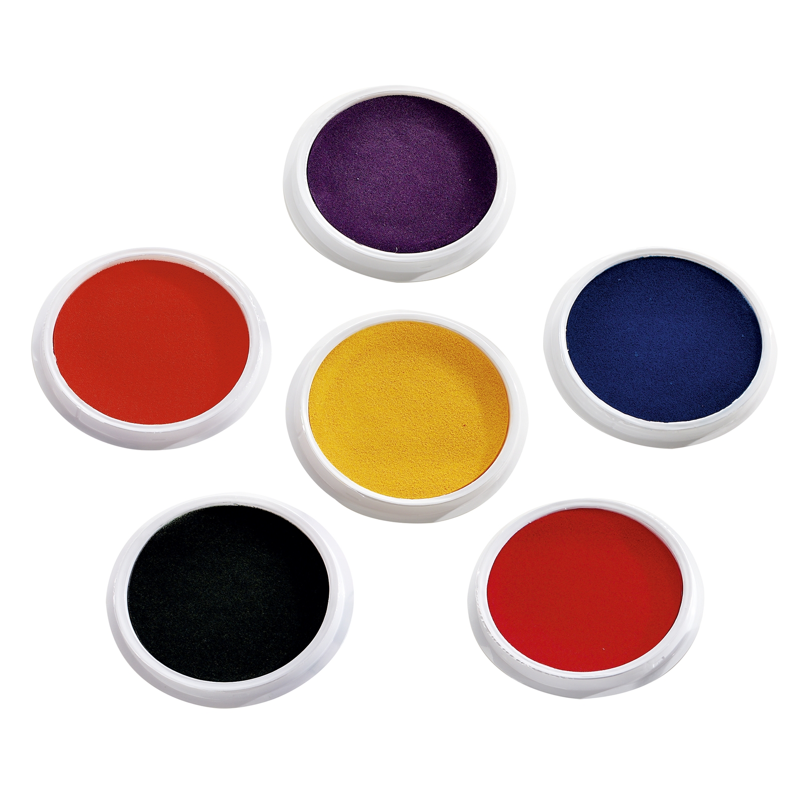 Giant Ink Pads in Assorted - Pack of 6 - | Findel International