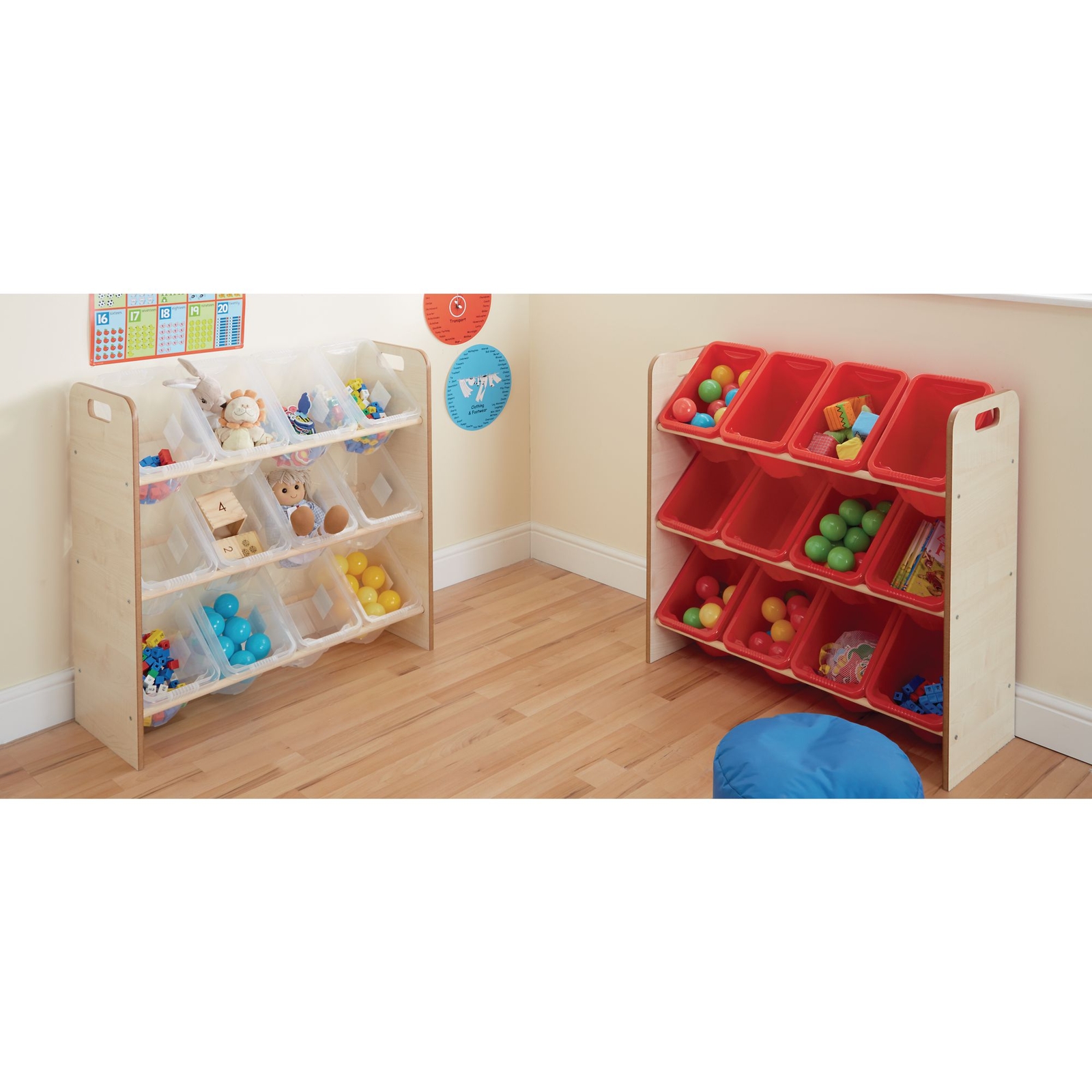 Practical Classroom Tidy - Clear Trays