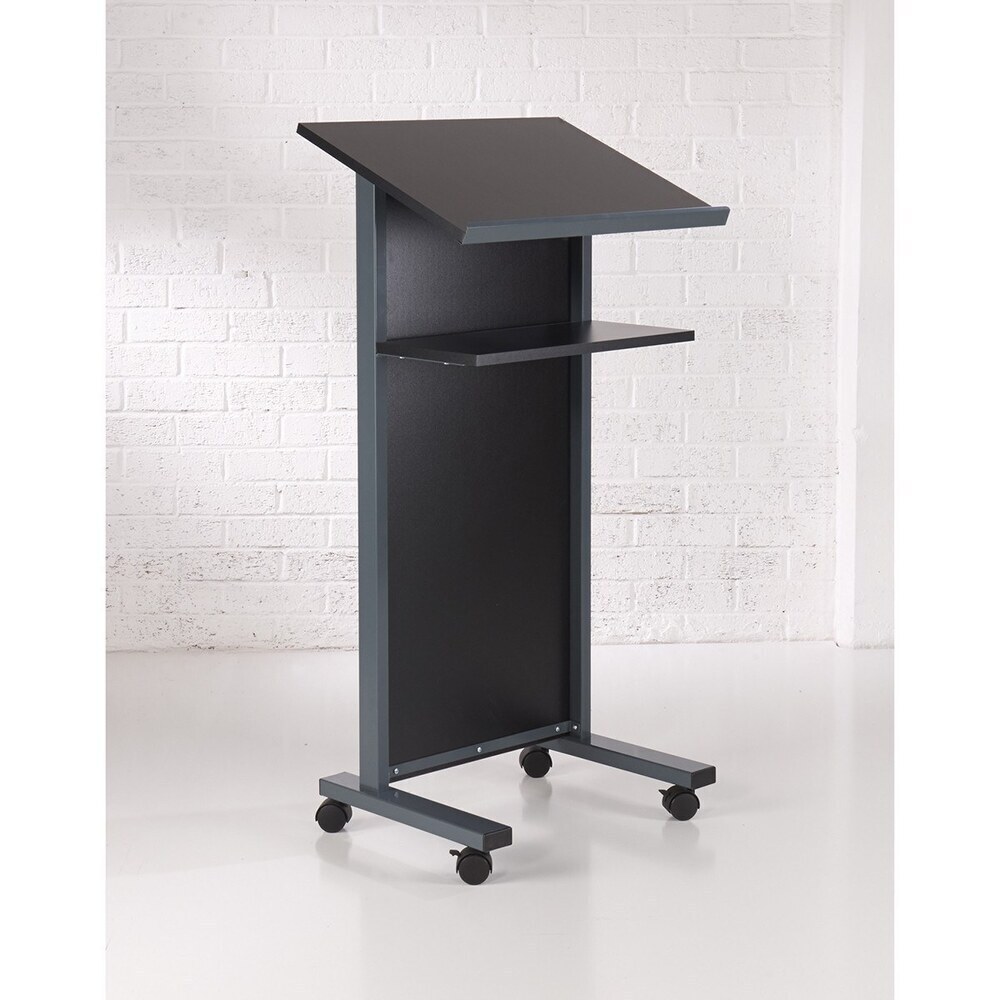 DRYCLECTBK - Coloured Panel Front Lectern - Black | Findel Dryad UAE