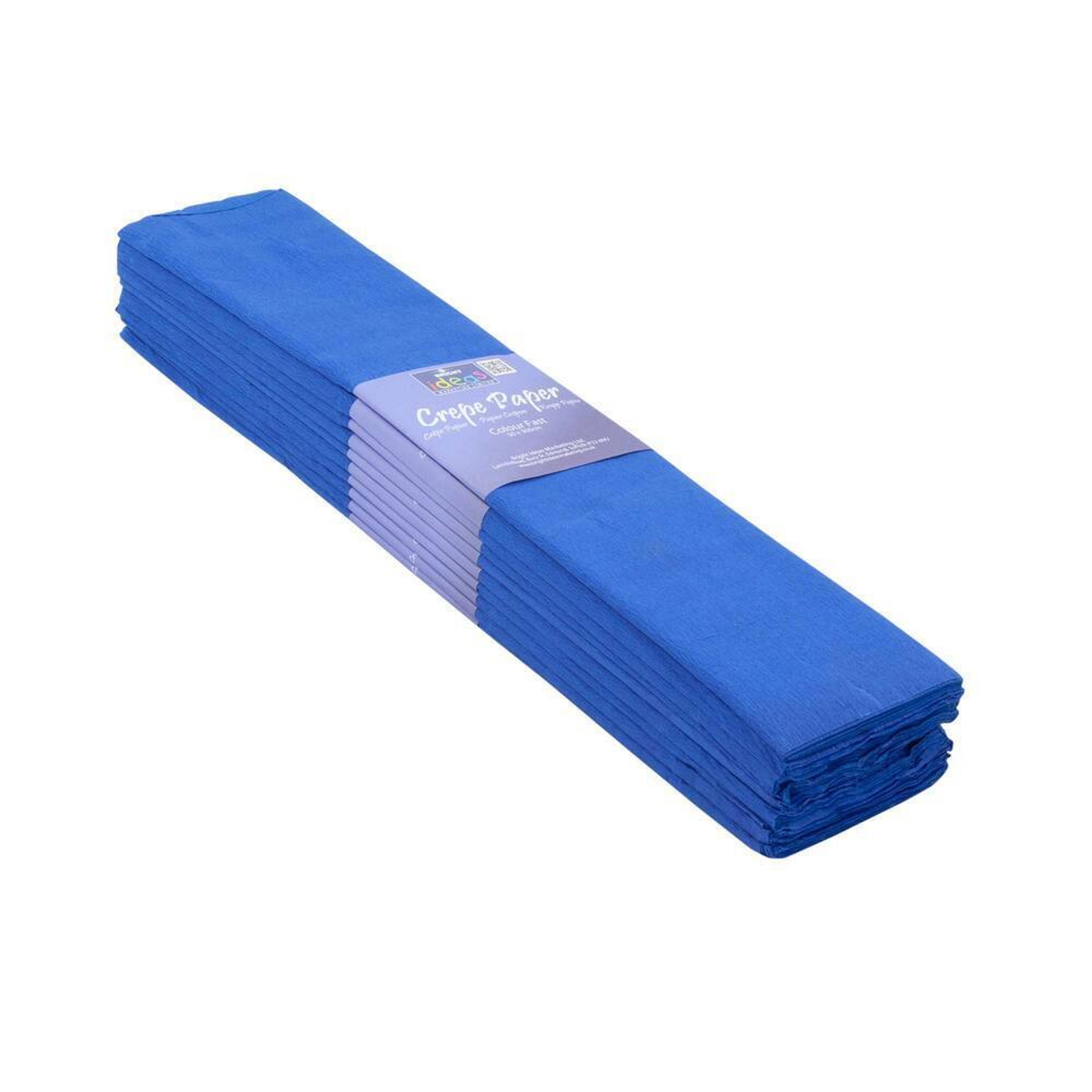 Crepe Paper Non-Bleed 50cm x 3m - Dark Blue - Pack of 10 | DRYCREP53DB ...