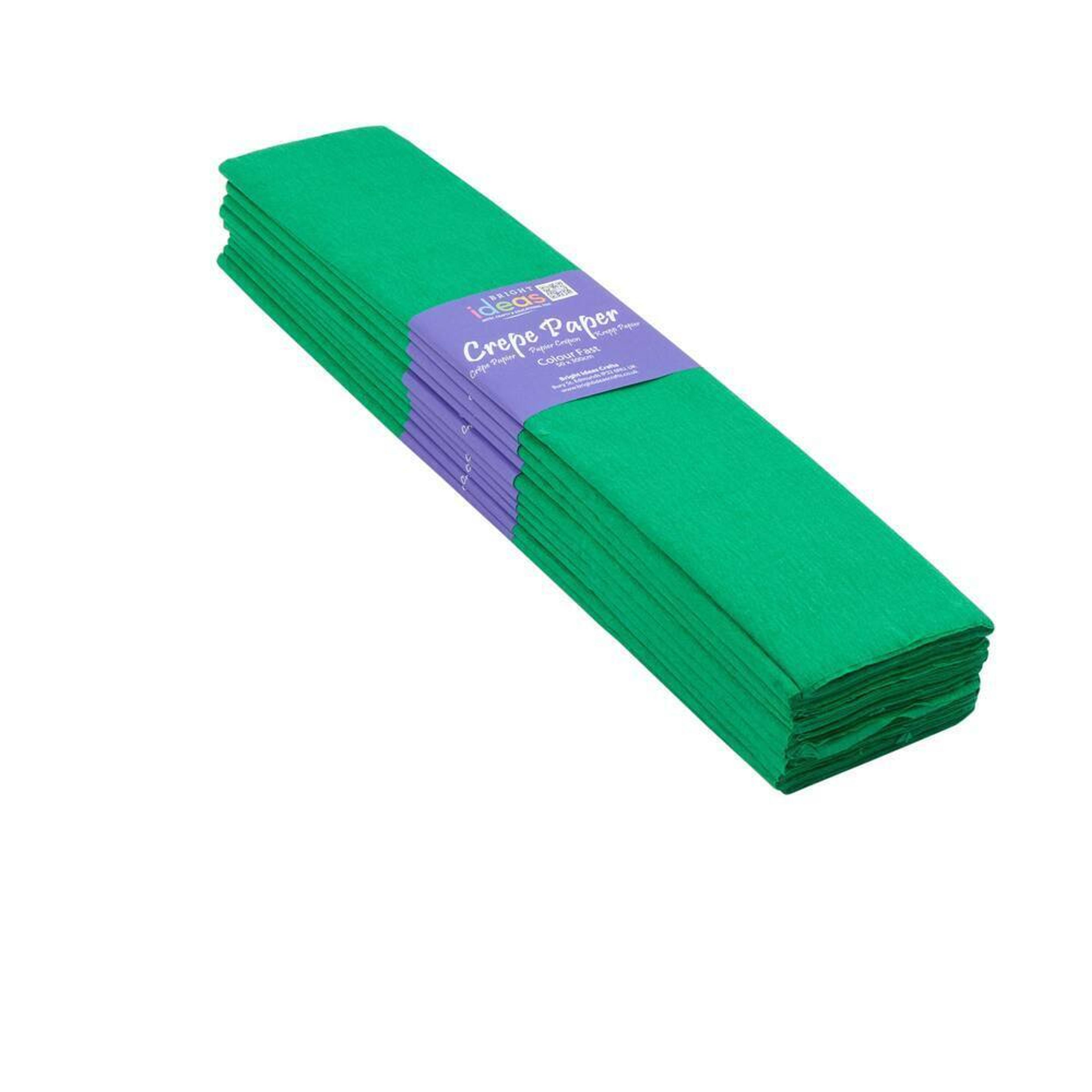 Crepe Paper Non-Bleed 50cm x 3m - Dark Green - Pack of 10 | DRYCREP53DG ...