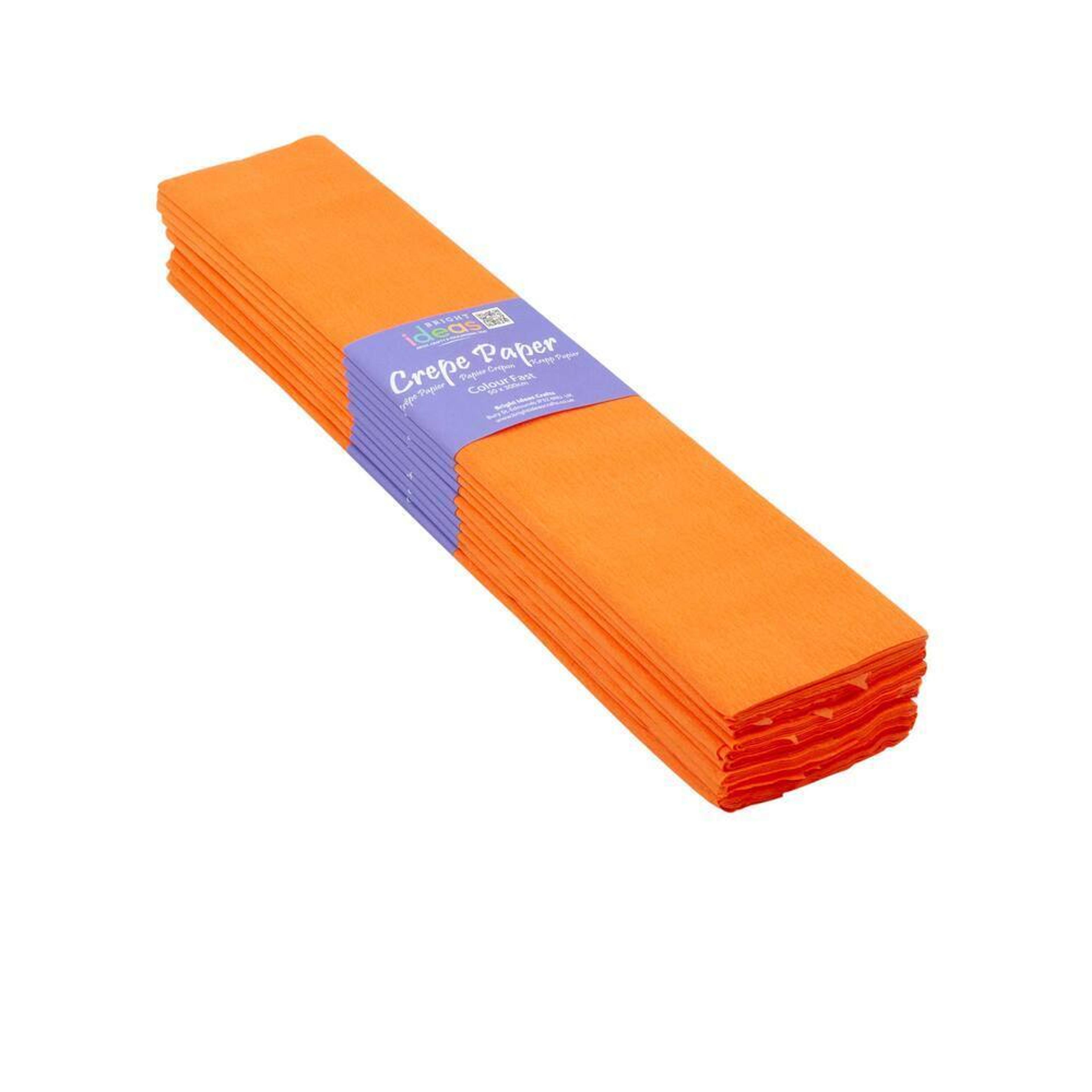 Crepe Paper Non-Bleed 50cm x 3m - Orange - Pack of 10 | DRYCREP53OR ...