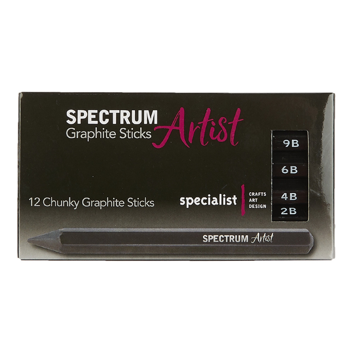 Spectrum Artist Graphite Chunky Stick Assortment | D508C | Findel Dryad