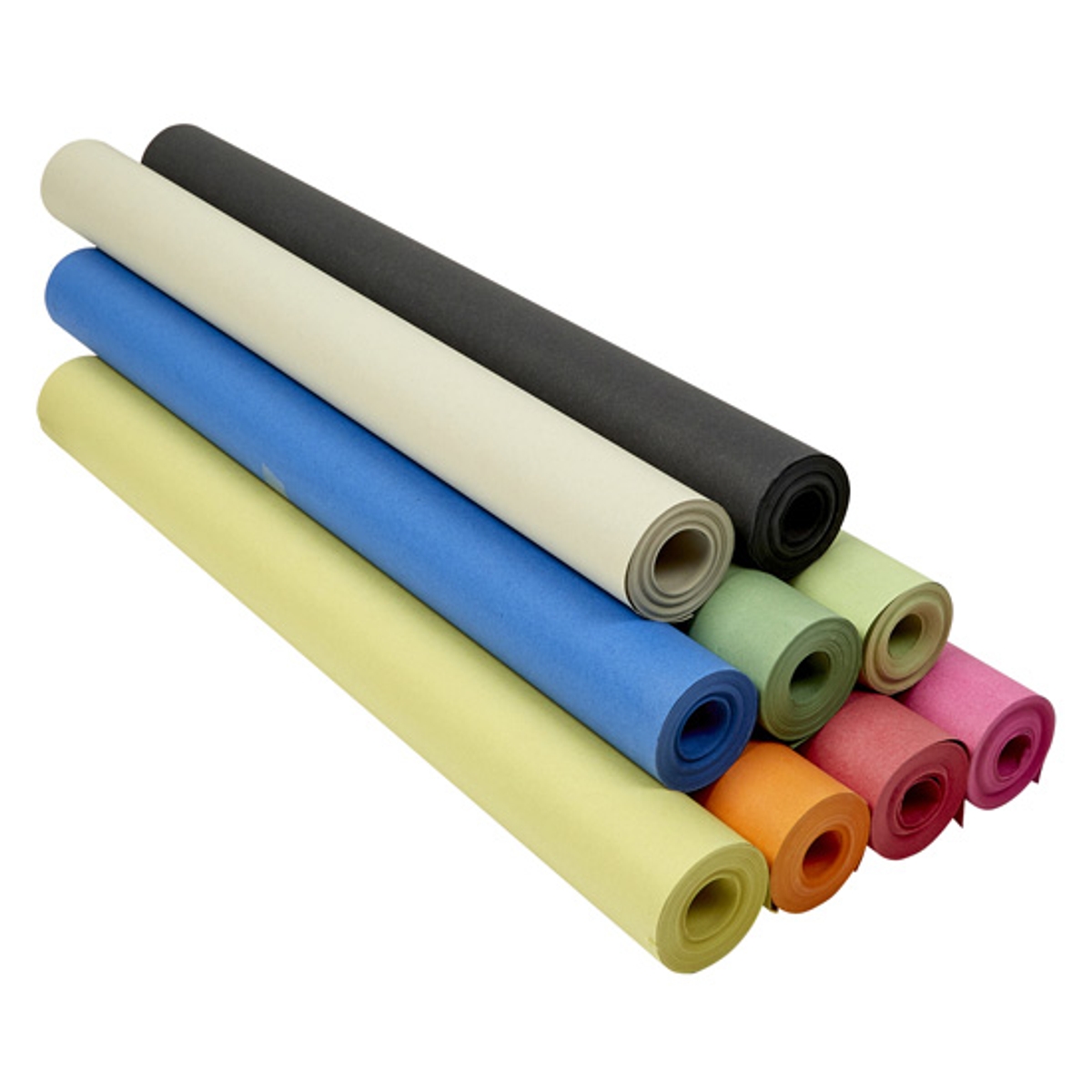 Specialist Crafts Sugar Paper Rolls 100gsm Assortment. Pack Of 9 ...