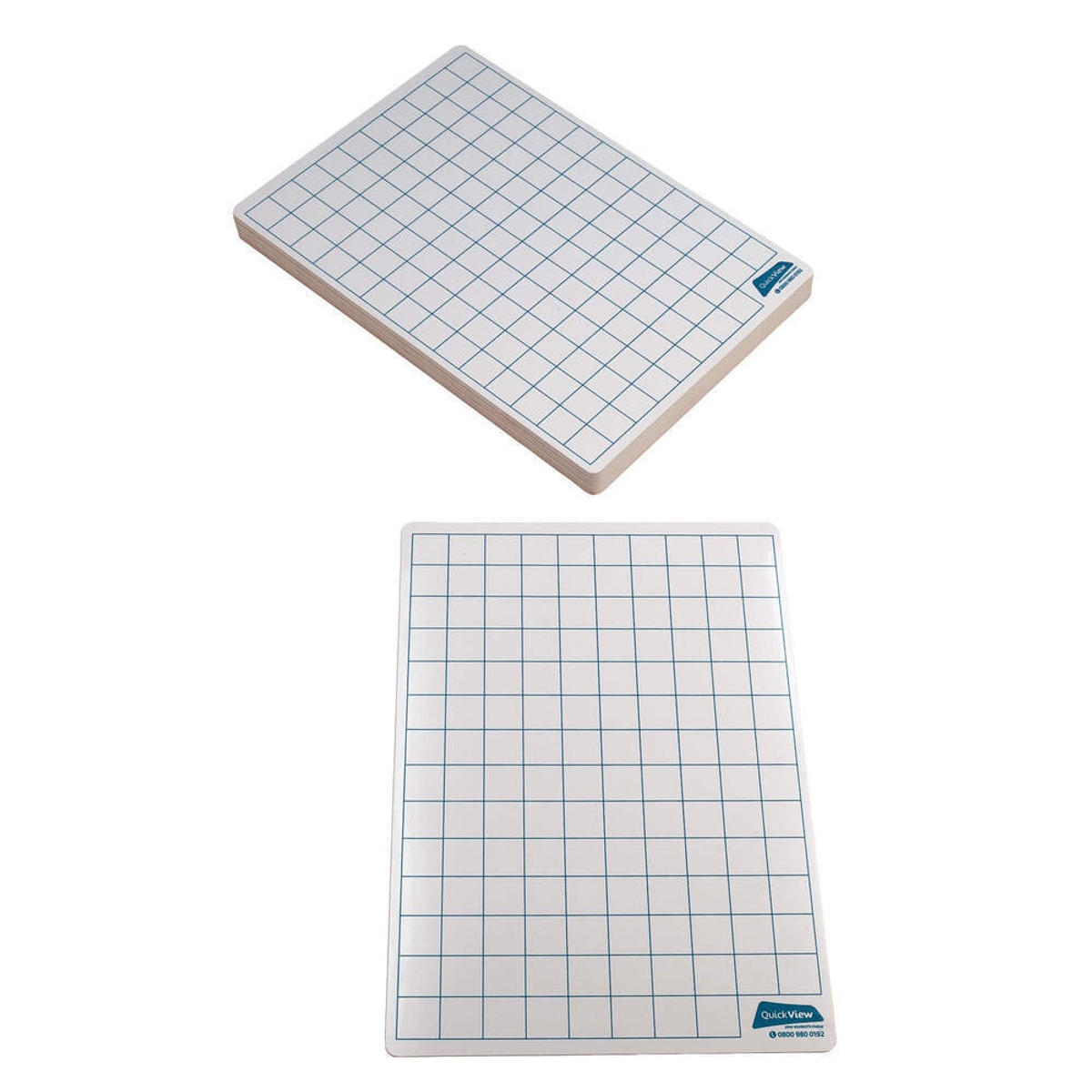 Quickview Literacy and Numeracy Drywipe Board A4 Gridded - Pack of 30 ...
