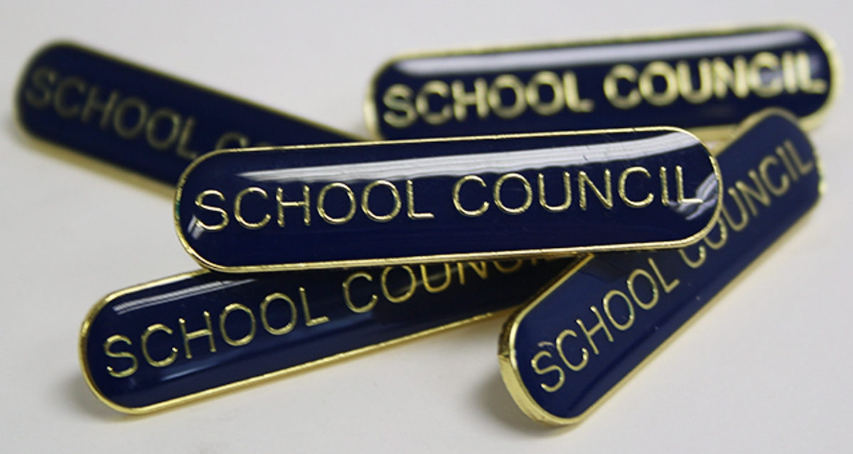 School Council Badge - Blue - Pack of 10 | DRYEBSC10BL | Findel Dryad