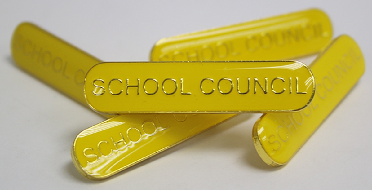 School Council Badge - Yellow - Pack of 10 | DRYEBSC10YW | Findel Dryad
