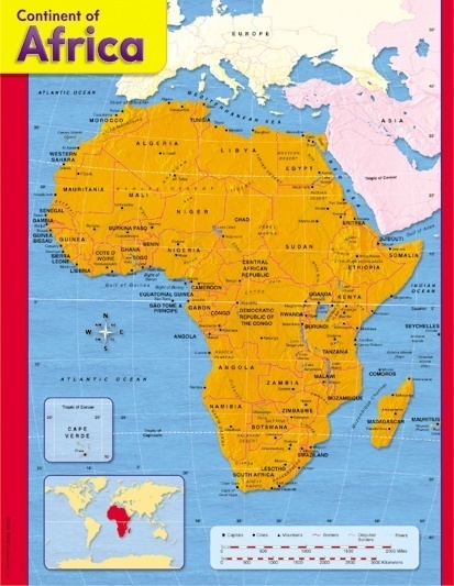 DRYHU0001 - Learning Charts Combo Packs - Continents - Pack of 7 ...