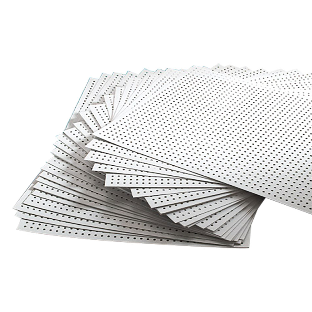 K754 - Perforated Card - White. Pack of 40. | Findel Dryad UAE