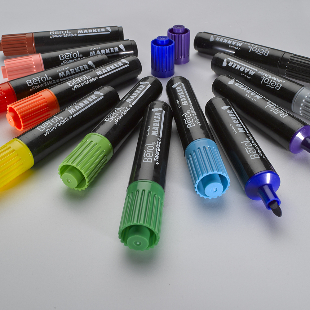 CM1BG - Berol Round Nib Watercolour Markers. Pack of 144 | Findel Dryad UAE