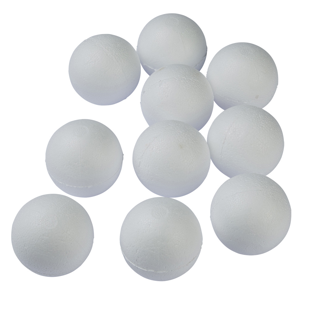 M343B - Polystyrene Balls - 60mm dia. Pack of 10 | Findel Dryad UAE