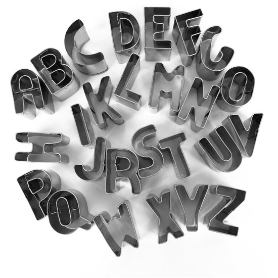 M621A056 - Mini Alphabet Cutters | Findel Dryad UAE